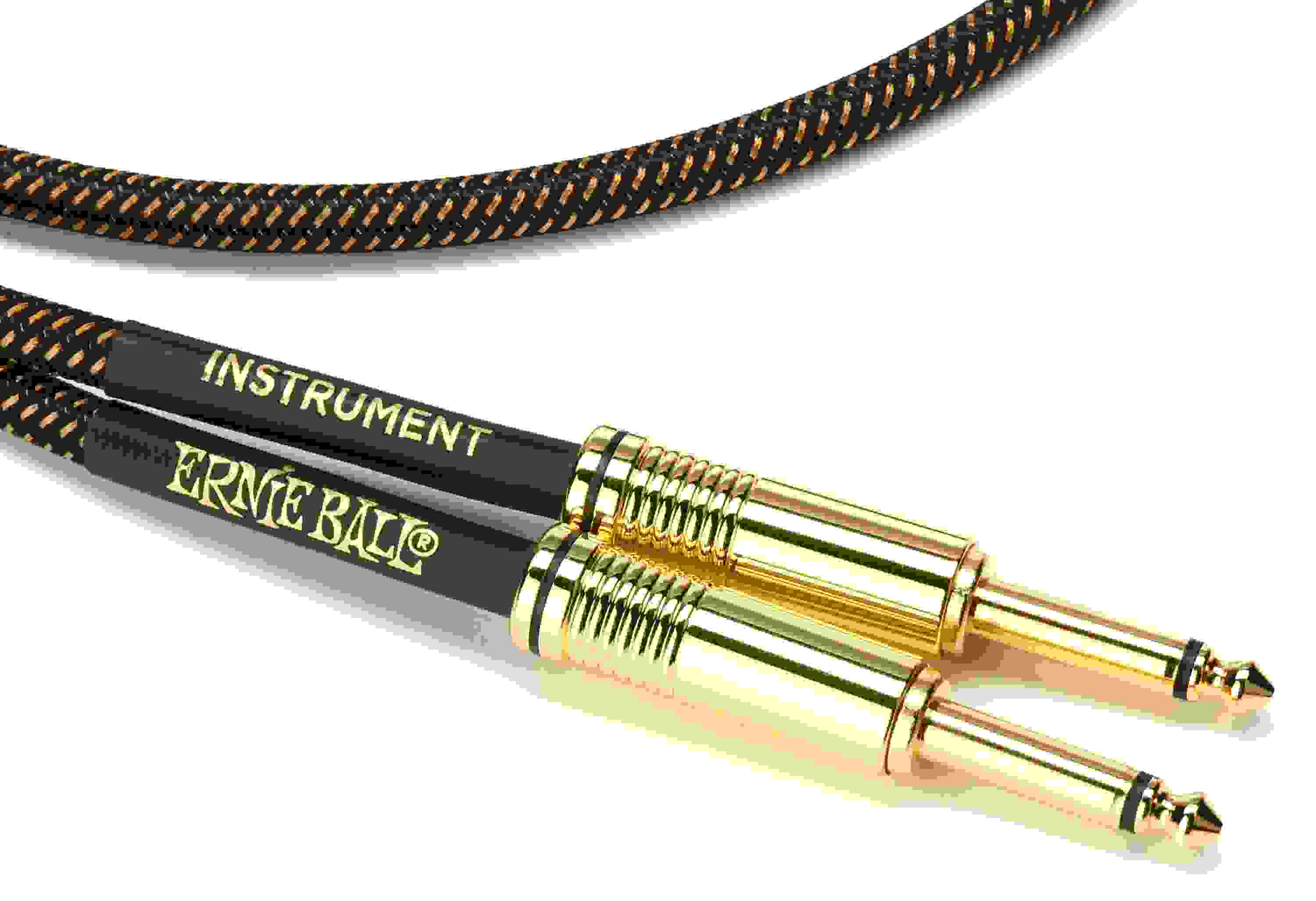 Ernie Ball Braided Instrument Cable - 10 feet, Pay Dirt | Sweetwater