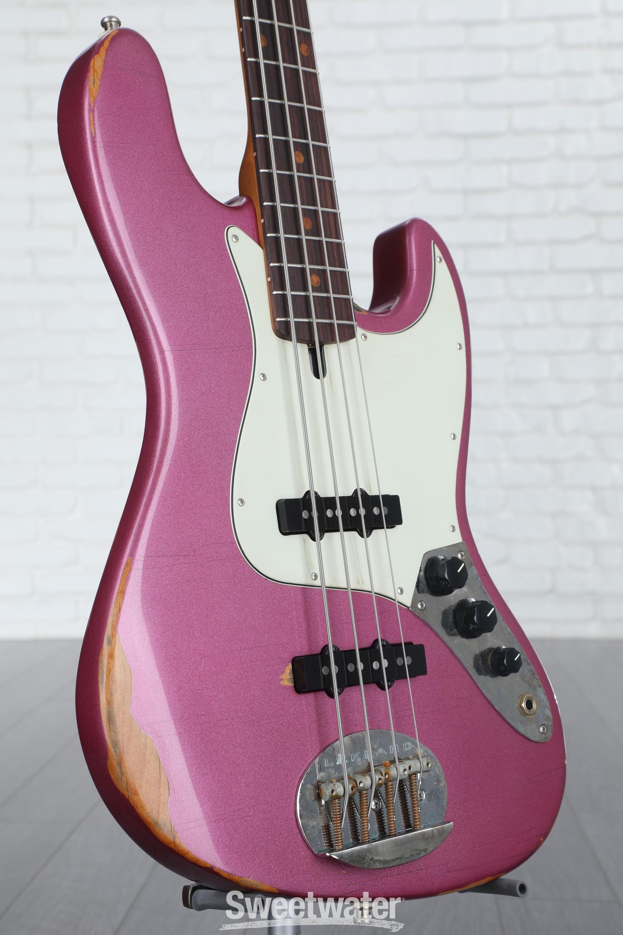 Lakland USA Classic 44-60 Aged Bass Guitar - Burgundy Mist, Sweetwater ...