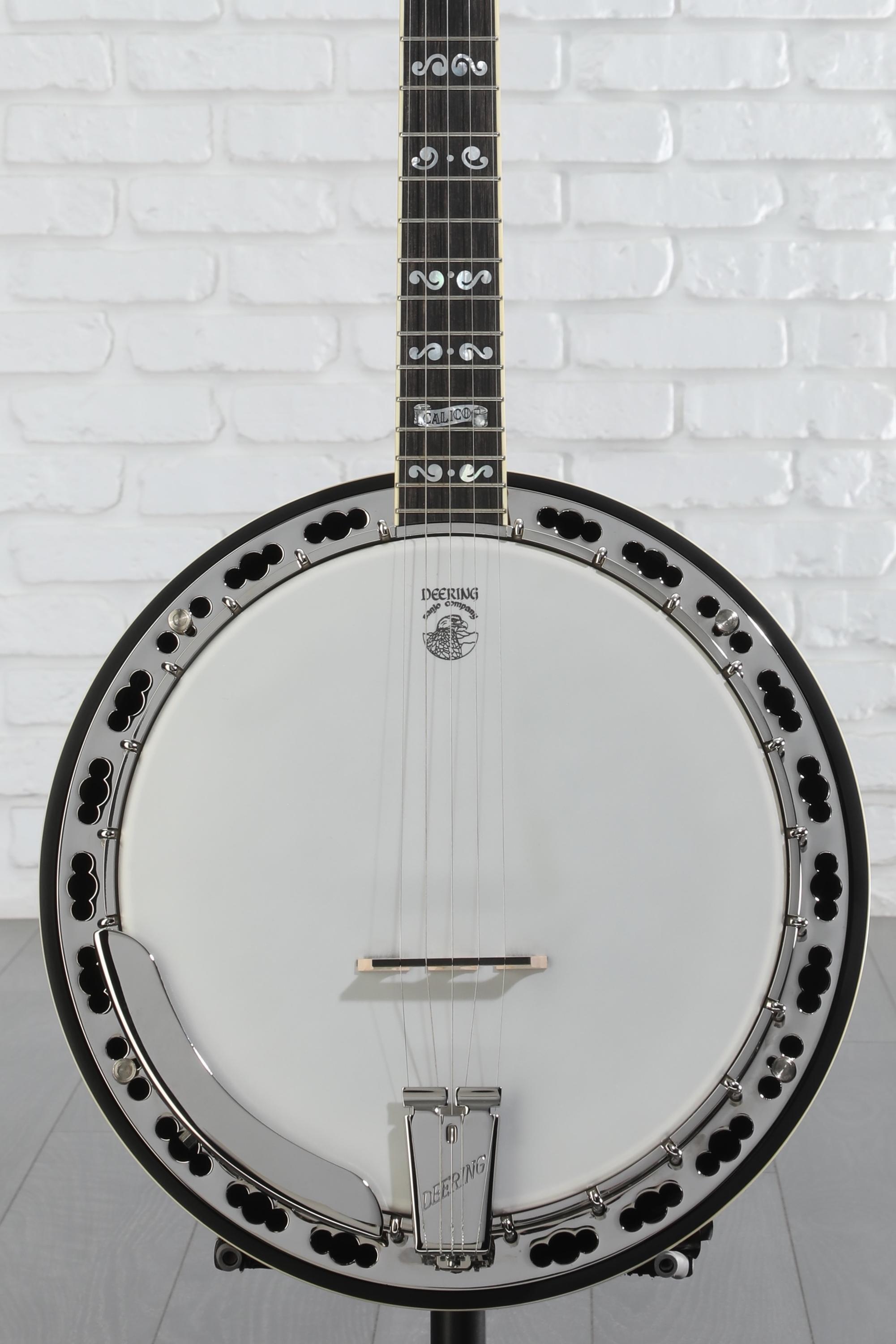 Deering Calico 5-string Banjo - Honey Amber | Sweetwater