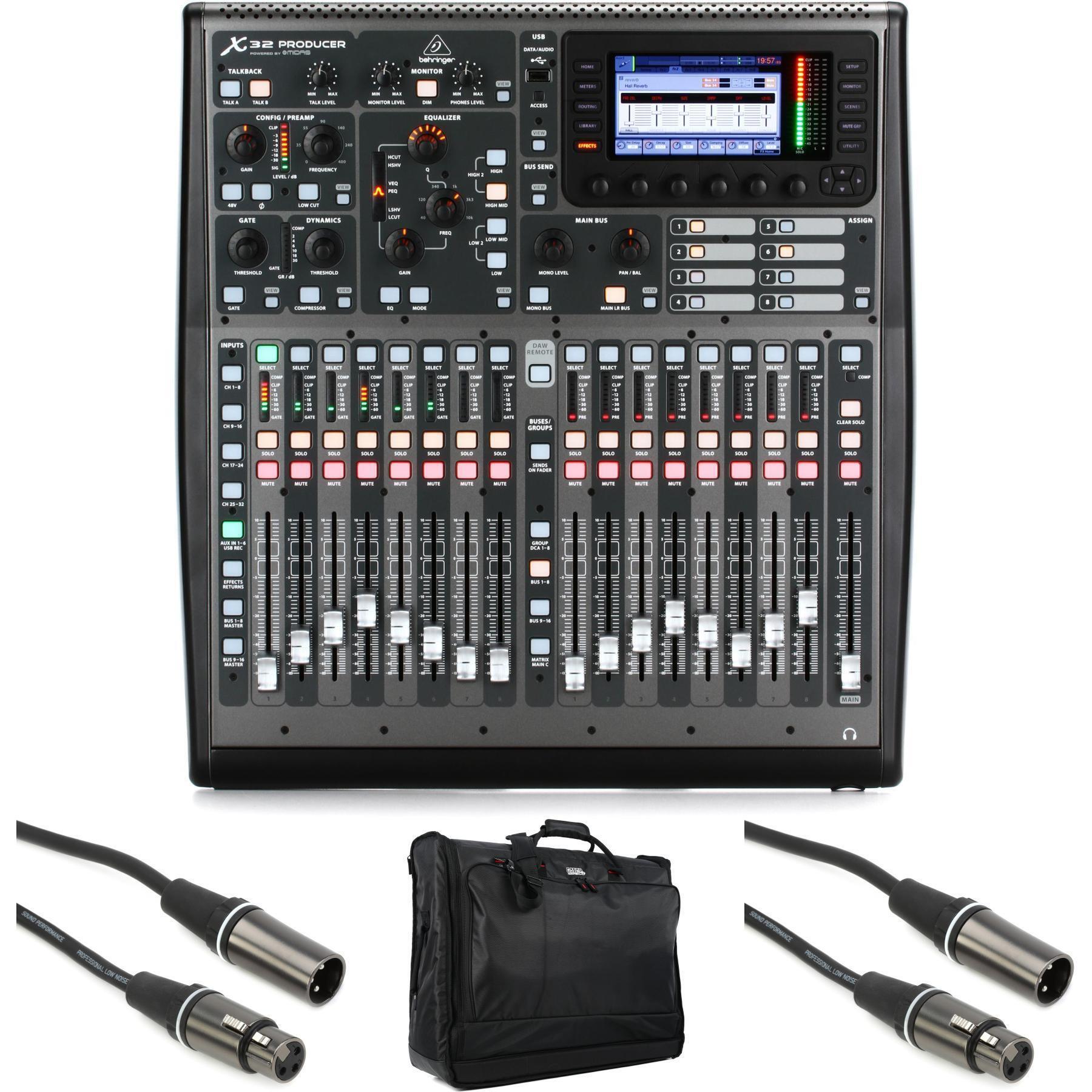Behringer X32 Producer 40-channel Digital Mixer and Bag Bundle | Sweetwater