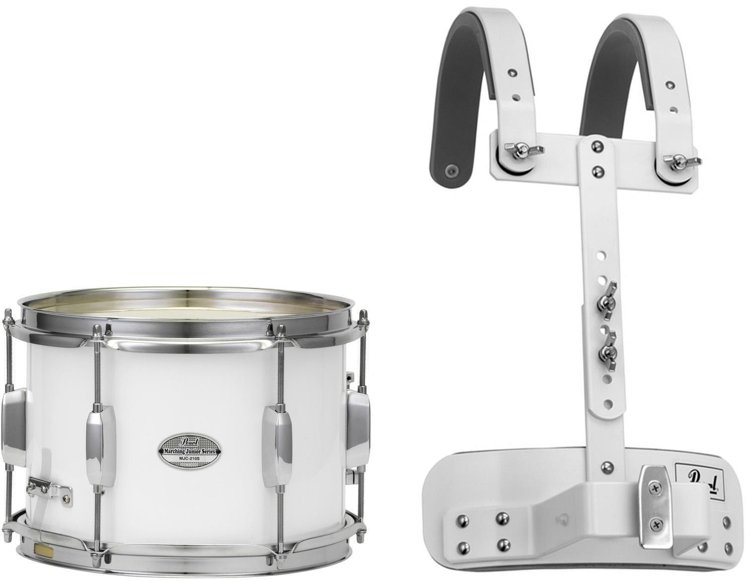 Pearl Jr. Marching Series Snare Drum - 7 inch x 10 inch, Pure White ...