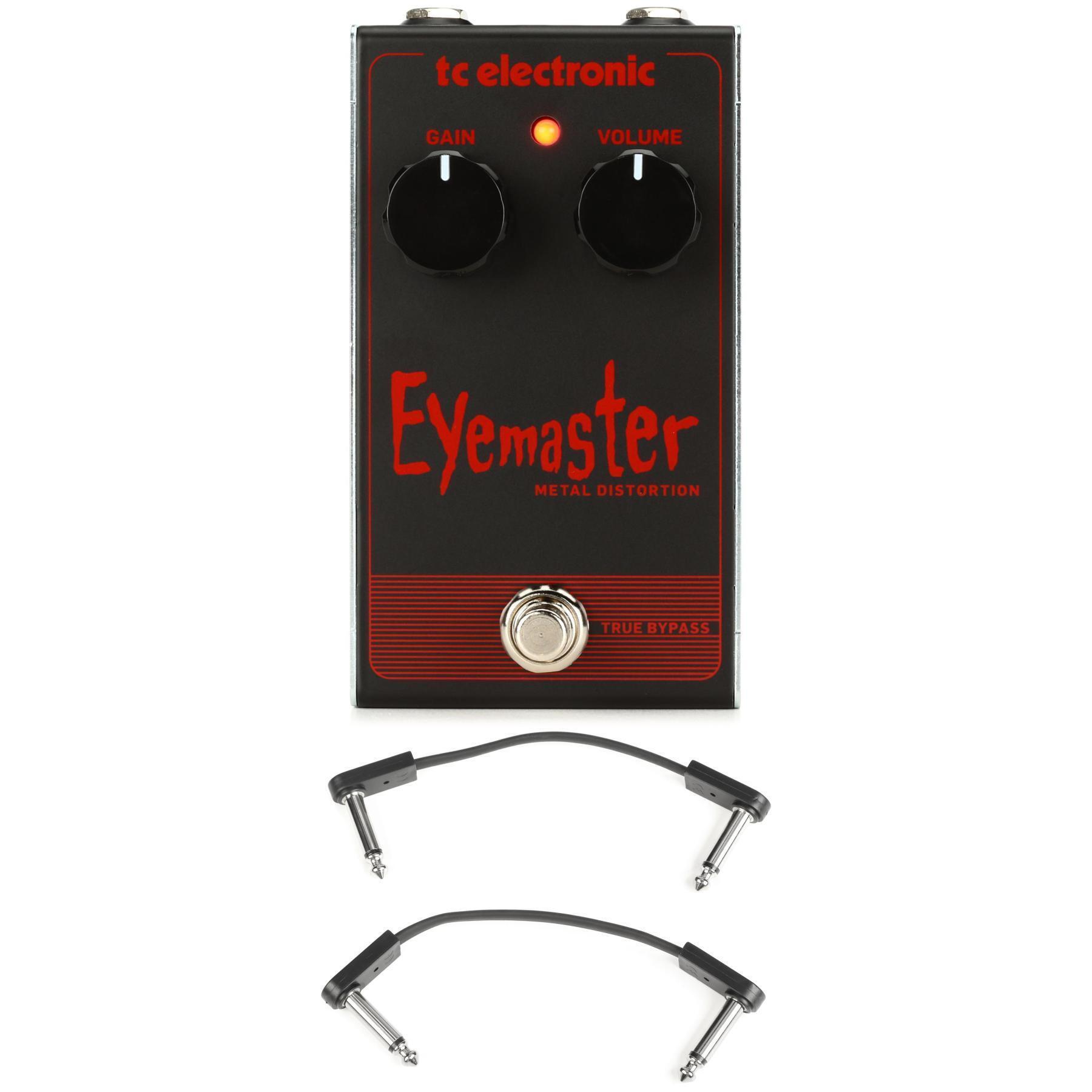 TC Electronic Eyemaster Metal Distortion Pedal with EBS Patch Cables ...