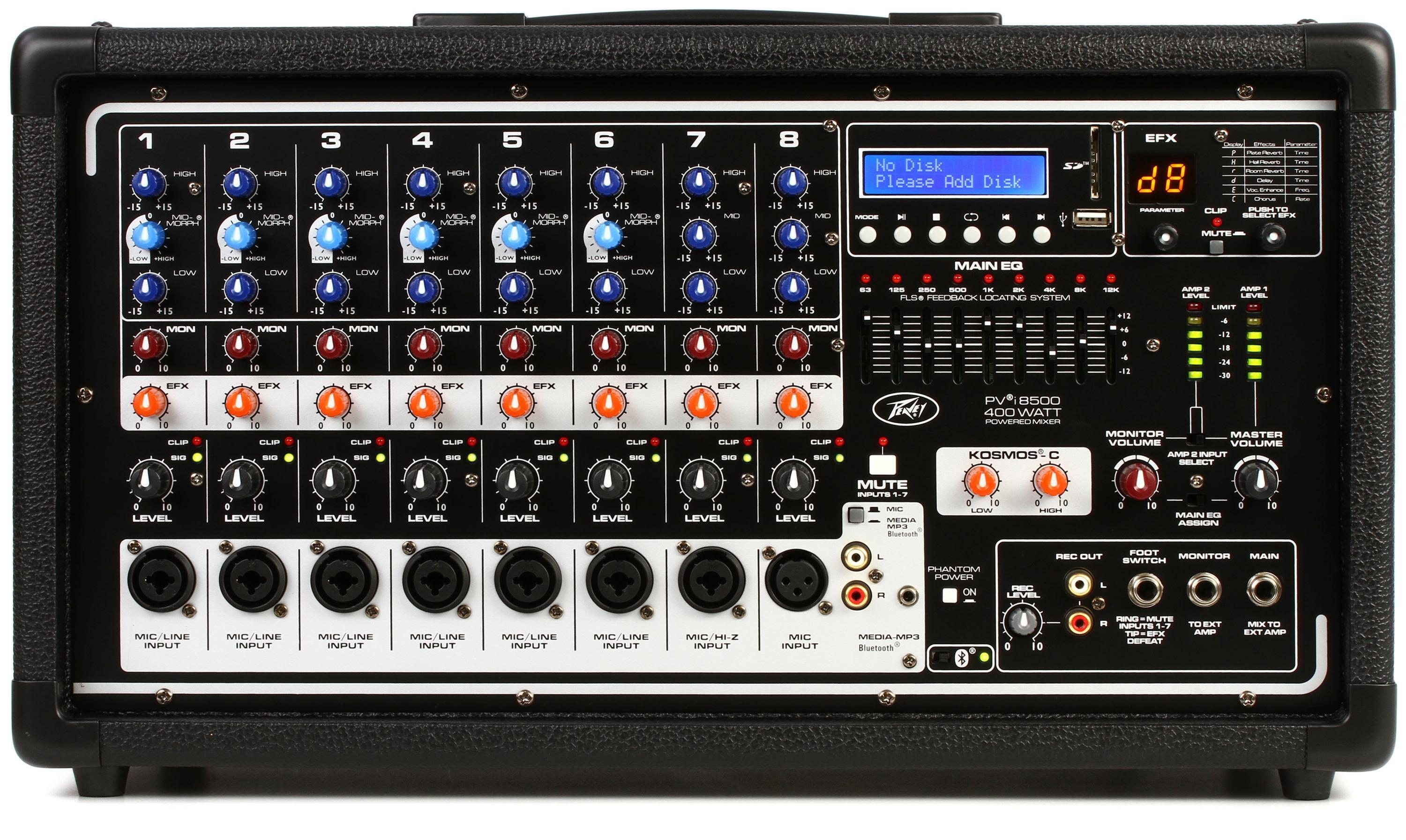 Peavey PVi 8500 8-channel 400W Powered Mixer | Sweetwater