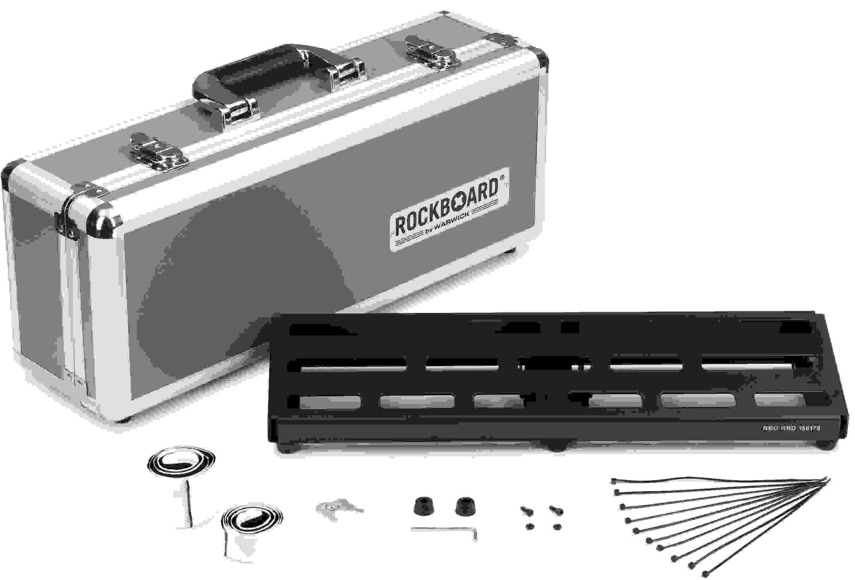 RockBoard by Warwick Duo 2.1 Pedalboard with Flight Case | Sweetwater