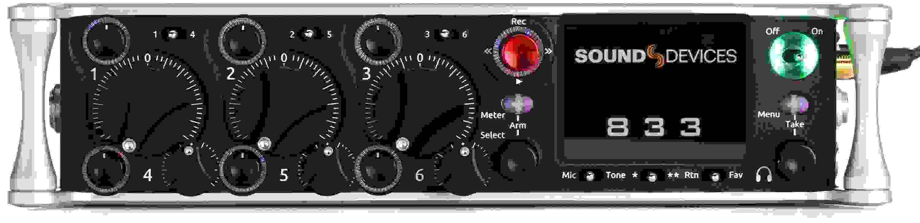 Sound Devices 833 8-channel Field Mixer with 12-track Recorder | Sweetwater