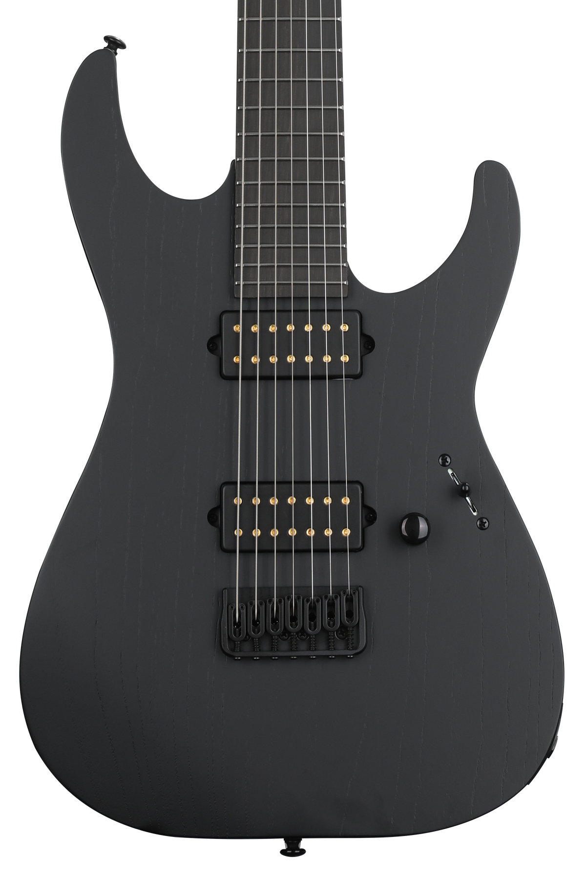 ESP LTD Alex Wade AW-7 Baritone Electric Guitar - Open Grain Black ...