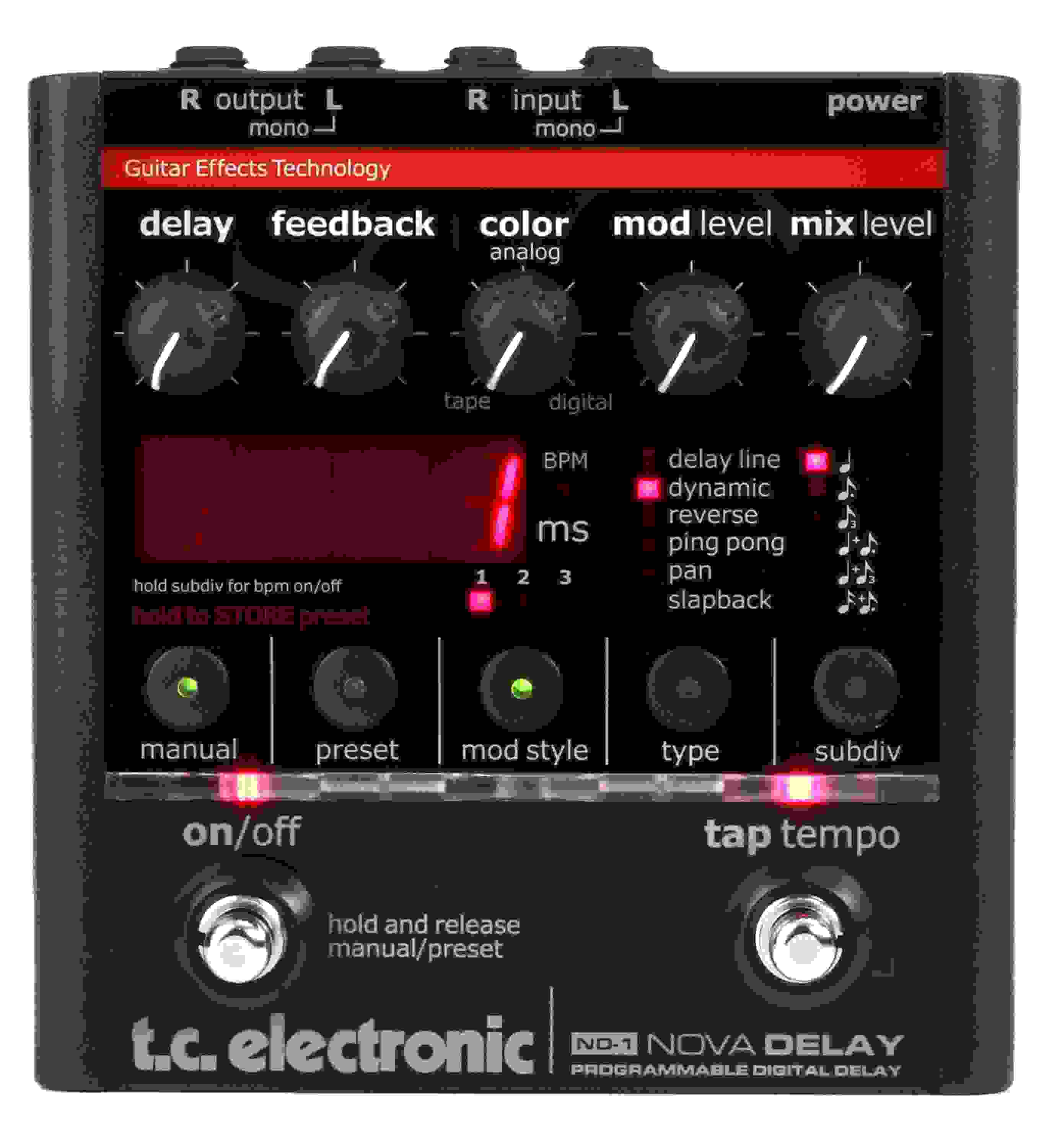 TC Electronic ND-1 Nova Delay Pedal | Sweetwater