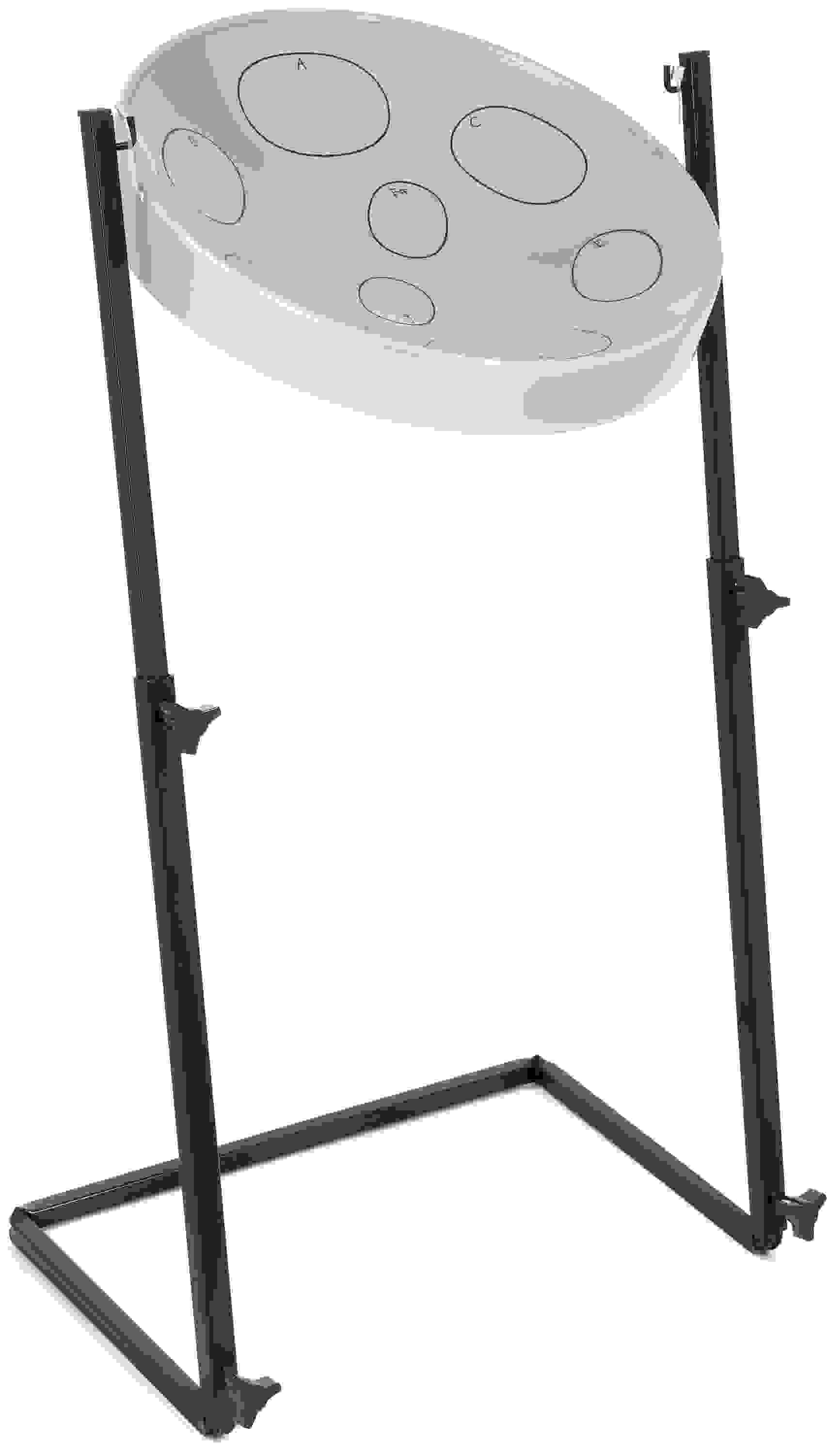 Panyard Jumbie Jam Steel Drum with Z-Stand - Silver | Sweetwater