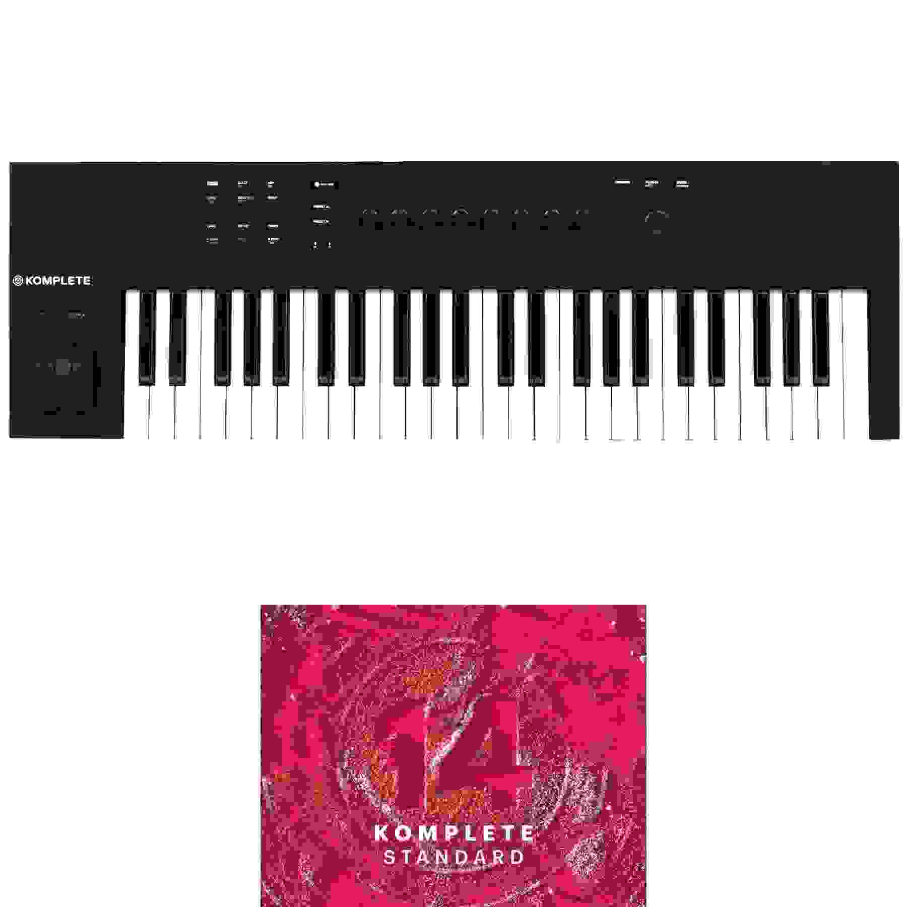 Native Instruments Komplete Kontrol A49 Smart Keyboard Controller with Komplete Standard ...