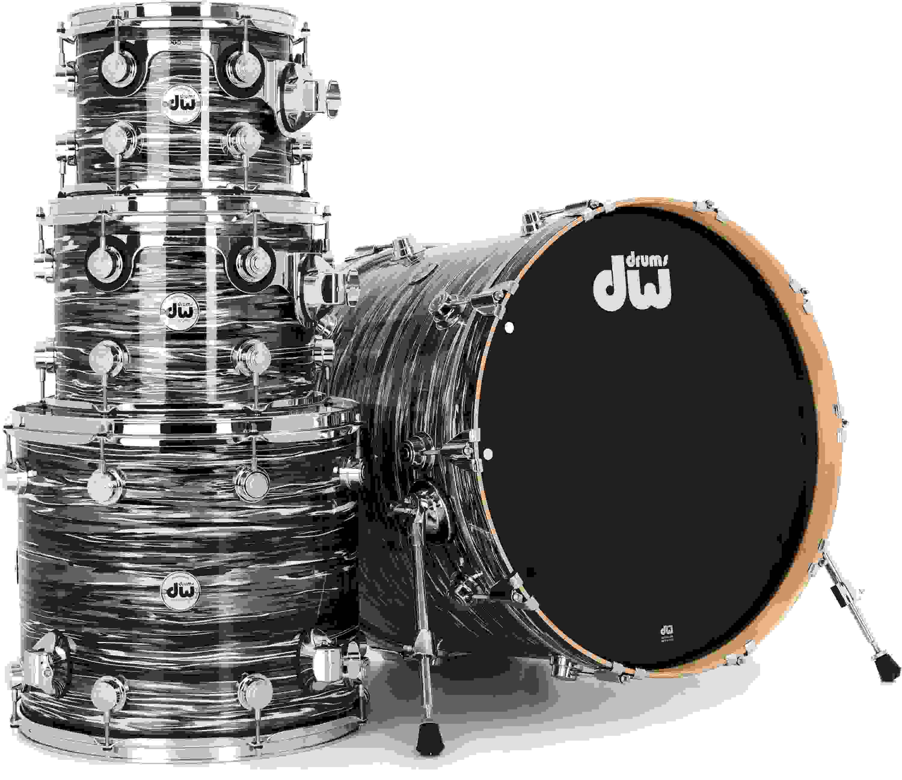 DW Collector's Series 4-piece Shell Pack - Black Oyster FinishPly ...