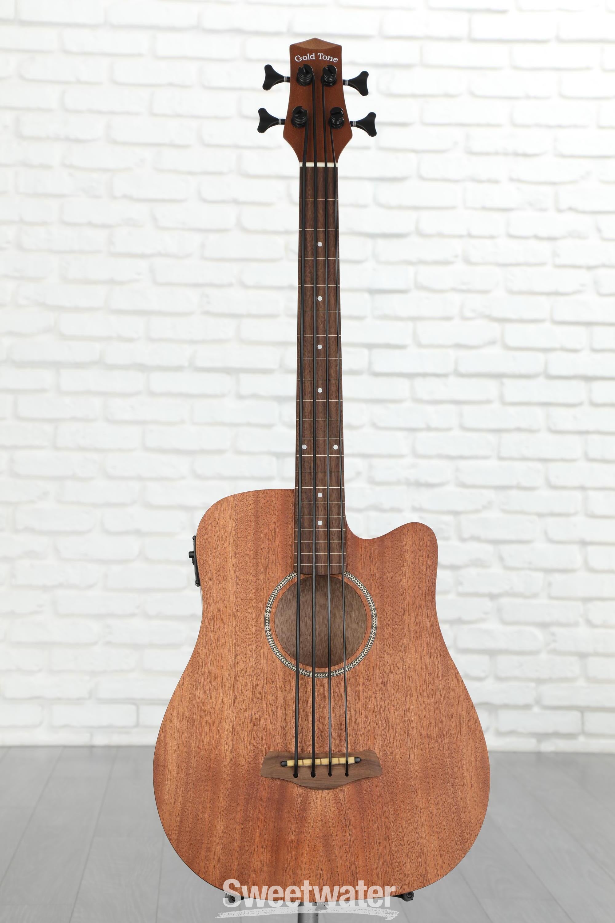 Gold Tone M-Bass25FL 25-inch Scale Fretless Acoustic-electric MicroBass ...