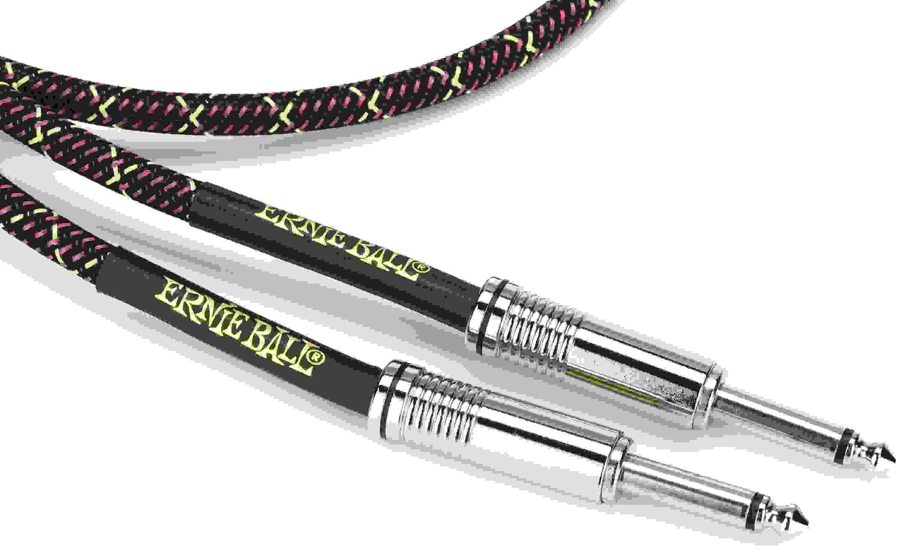 Ernie Ball EB6427 Braided Instrument Cable - 10 foot, Purple Python ...