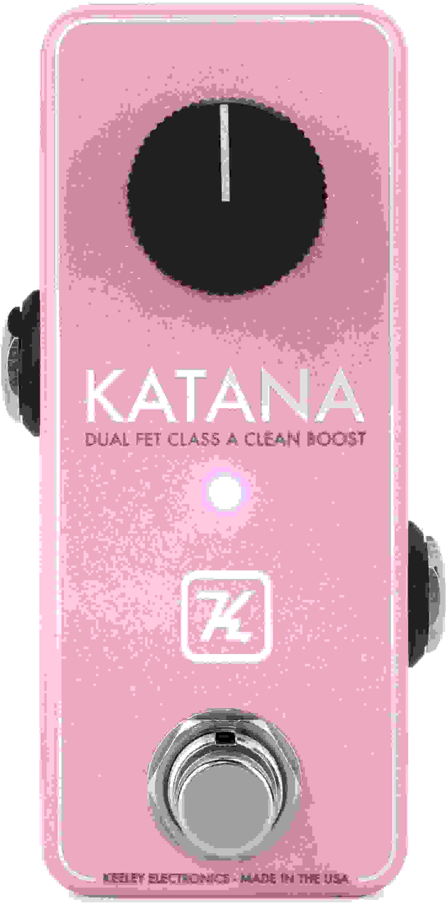 Keeley Mini Katana Clean Boost Pedal - New Light Pink, Sweetwater Exclusive