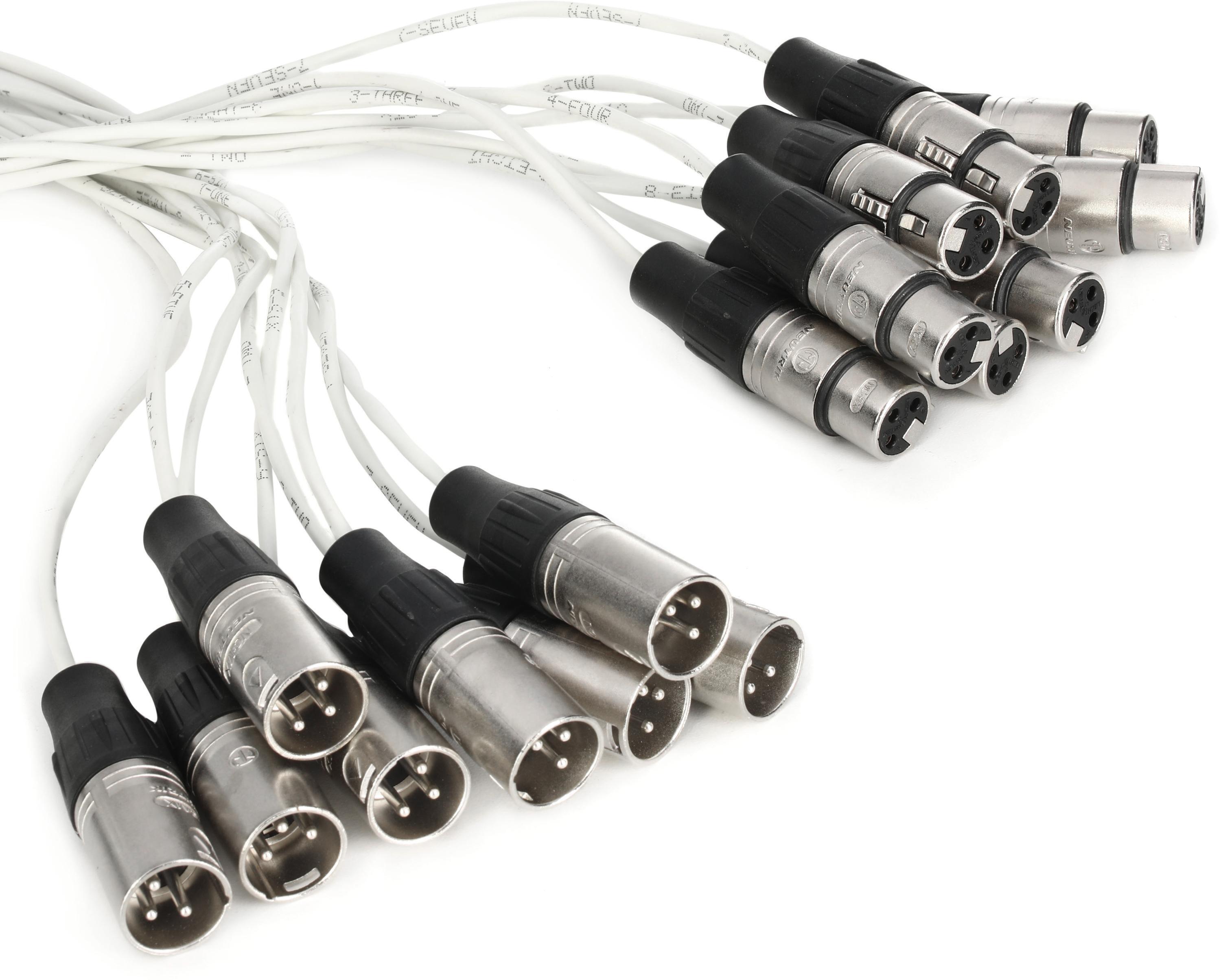 Pro Co MT8XFXM-50 8-channel XLR Female to XLR Male Snake - 50 foot ...
