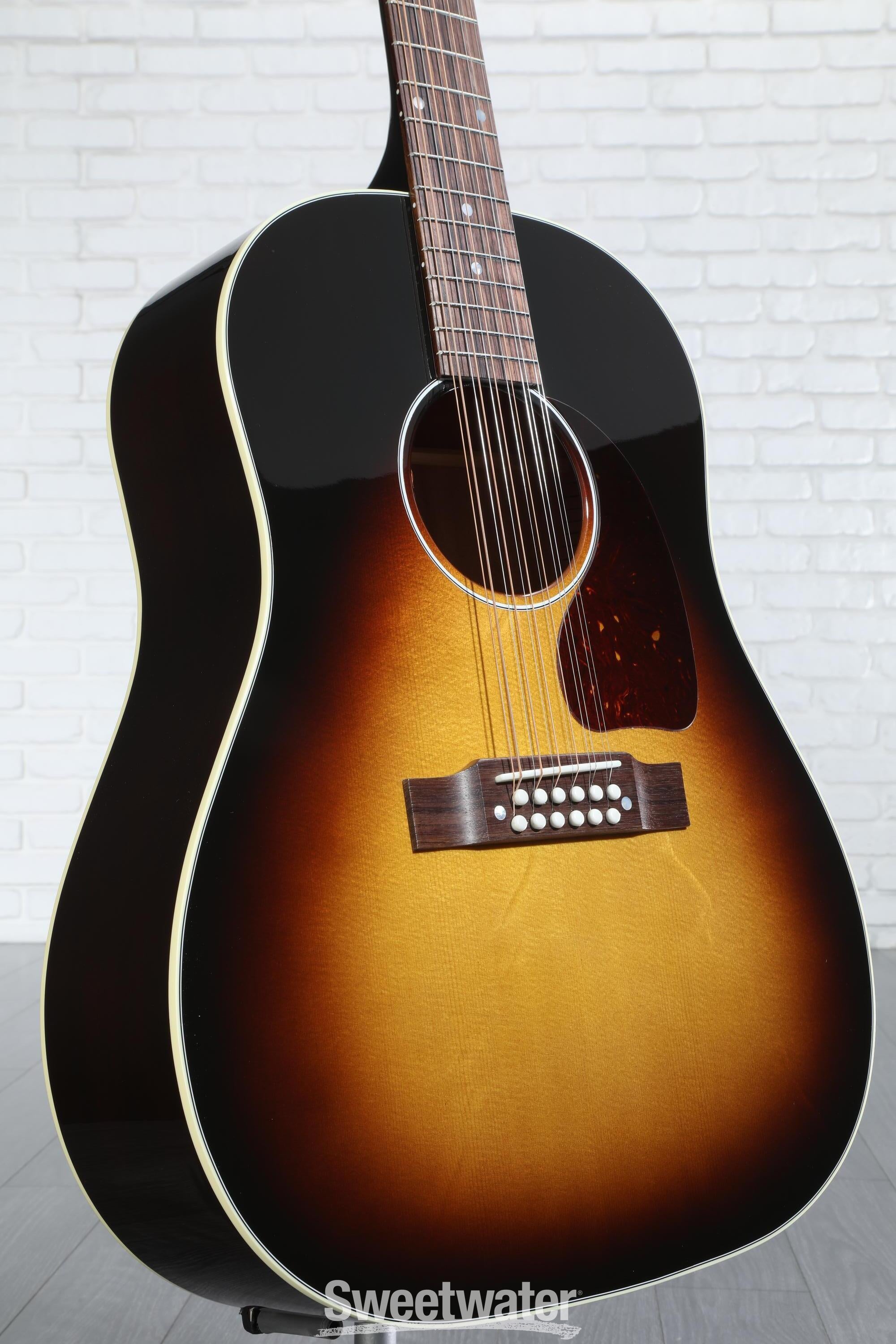 Gibson Acoustic J-45 12-string Acoustic-electric Guitar - Vintage ...