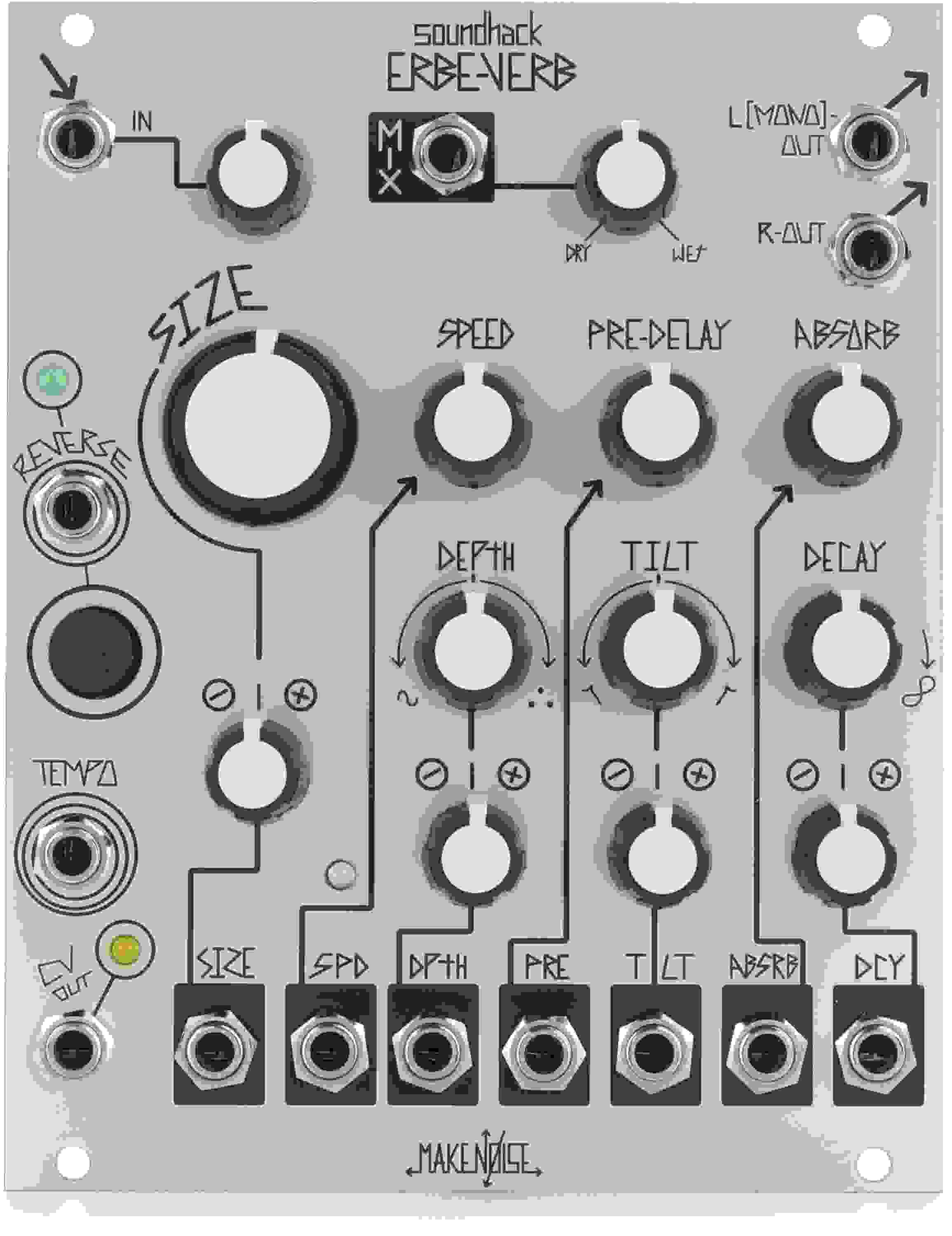 Make Noise Erbe-Verb Eurorack Continuously Variable Reverb Module ...