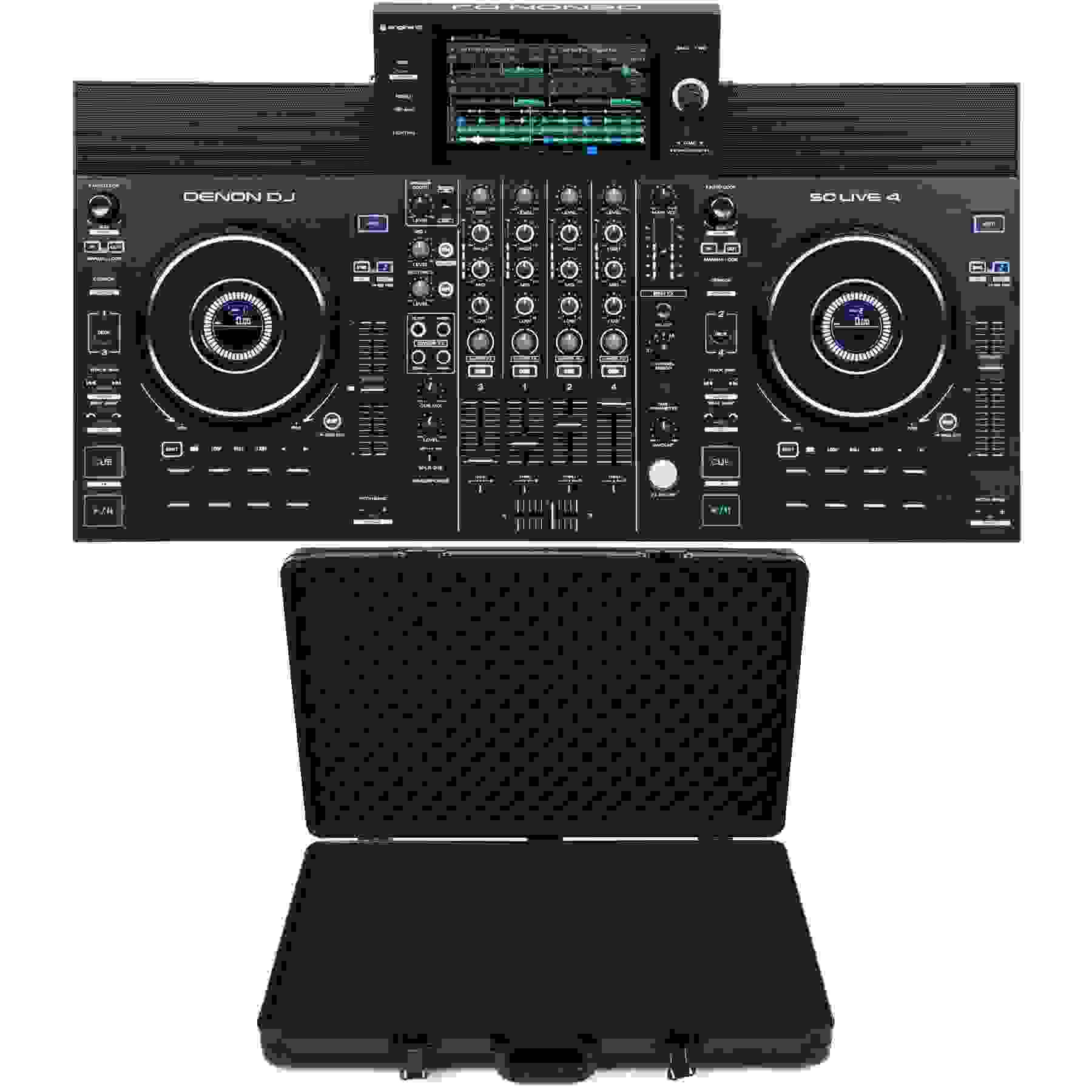 Denon DJ SC Live 4 Standalone DJ Controller with Case | Sweetwater