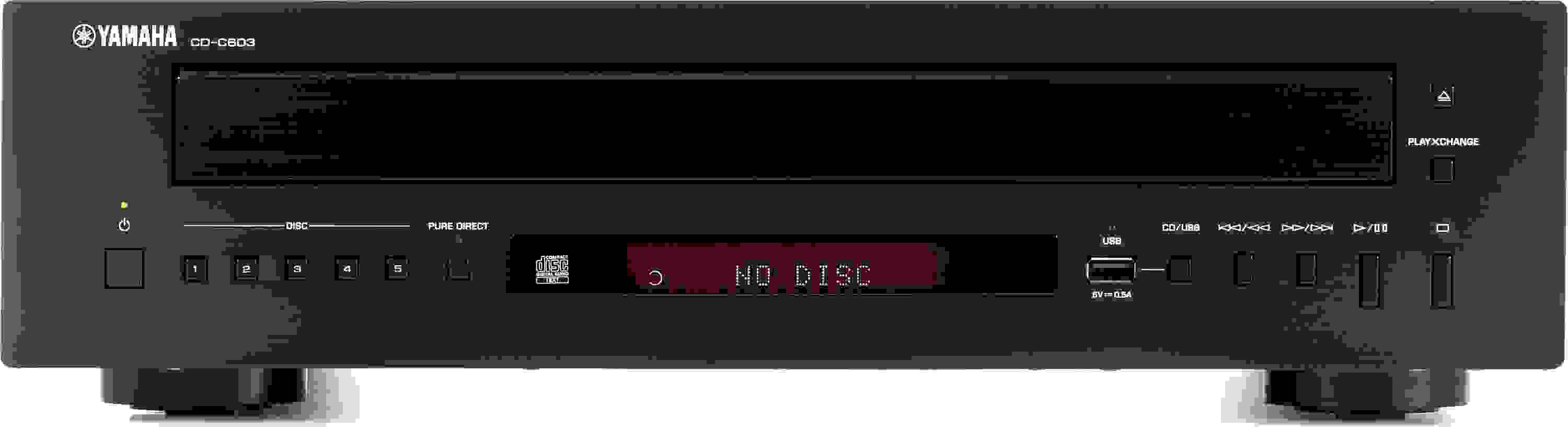 Yamaha CD-C603 5-disc Hi-fi Compact Disc Player - Black | Sweetwater