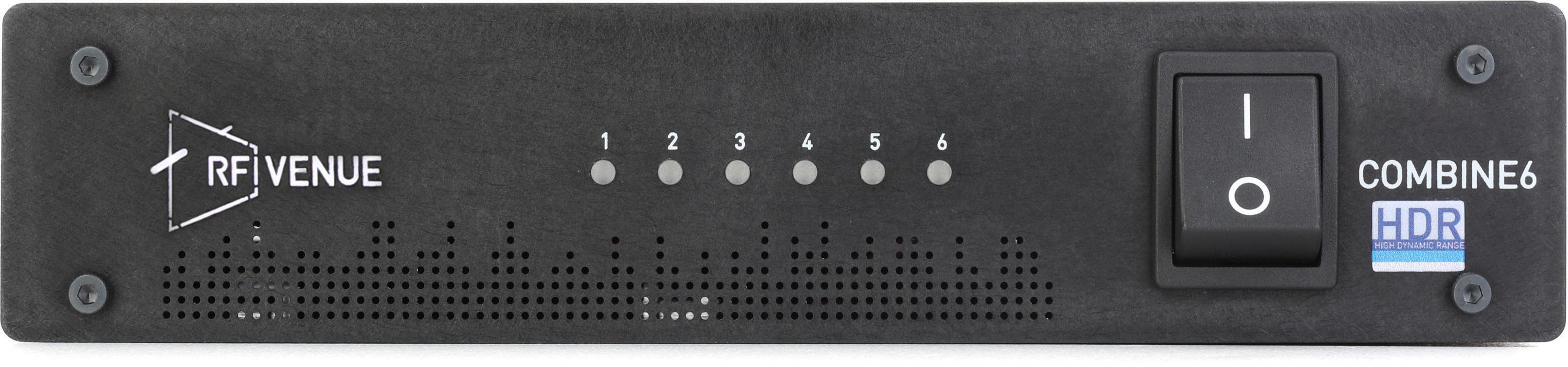 RF Venue COMBINE6 HDR In-ear Monitor Transmitter Combiner | Sweetwater