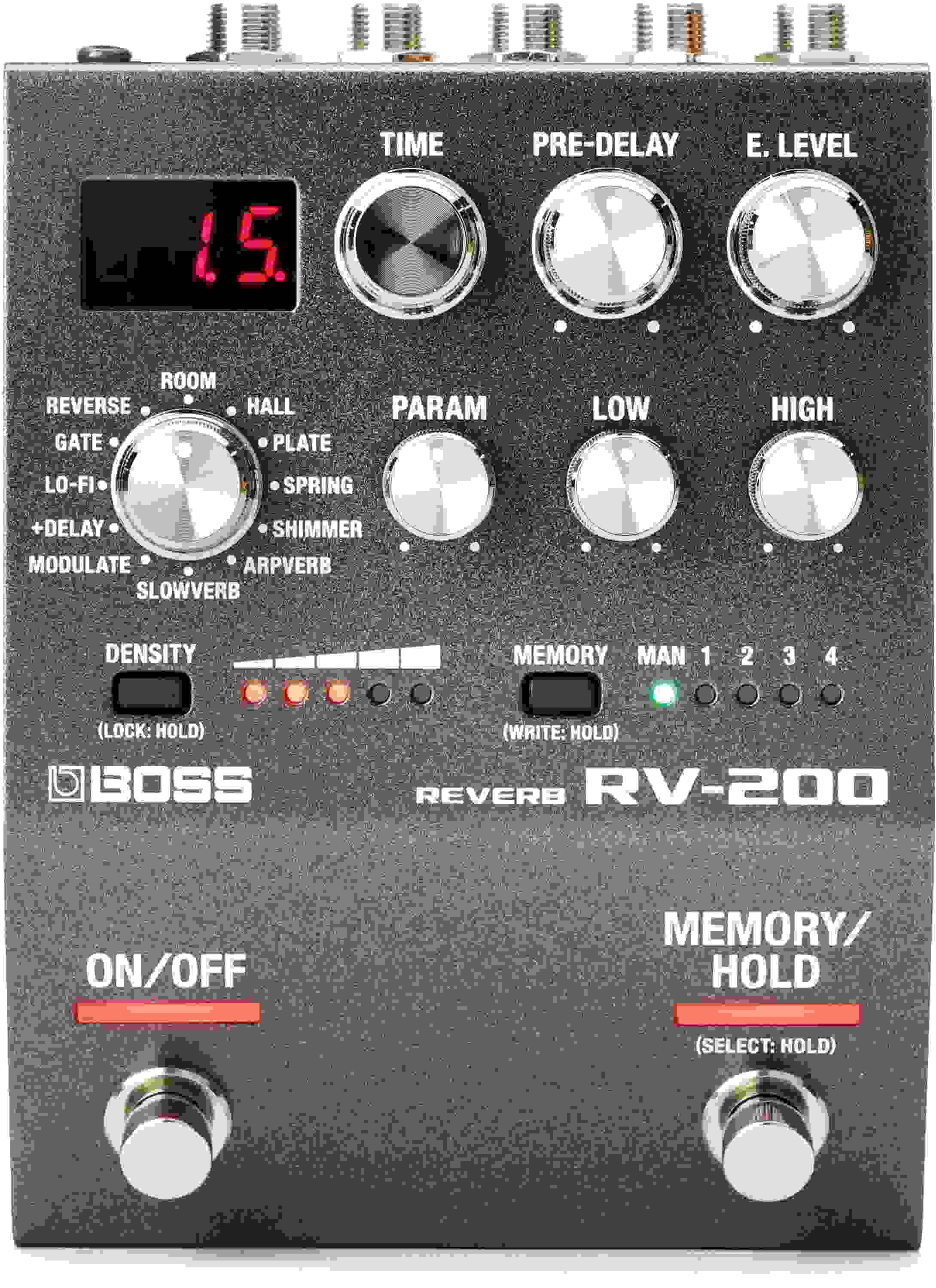 Boss RV-200 Reverb Pedal | Sweetwater