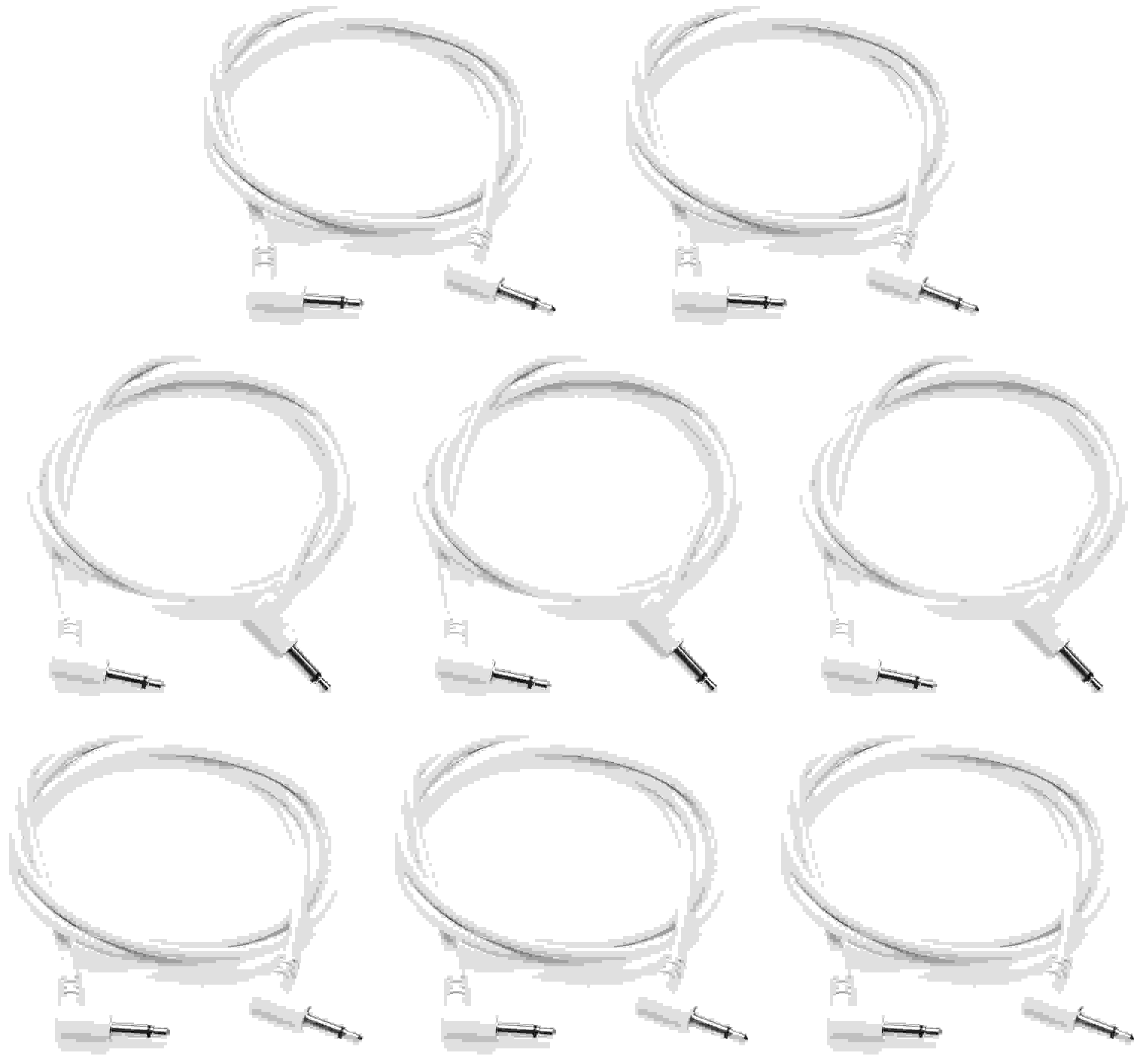 Modbap Modular Patch Cables - Angled 3.5mm TS Male to Angled 3.5mm TS ...