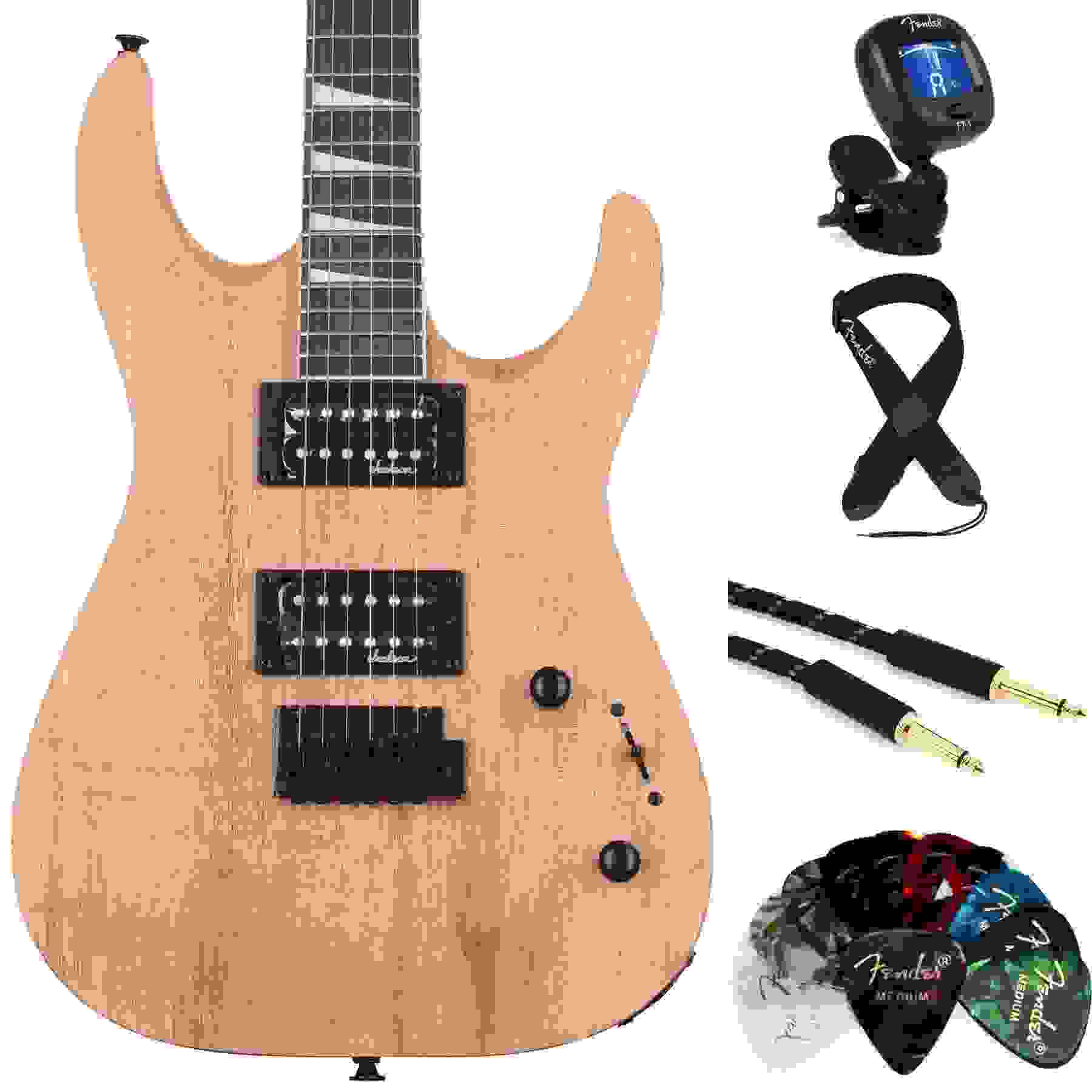 Jackson Dinky Arch Top JS22 DKA Essentials Bundle - Natural Oil ...
