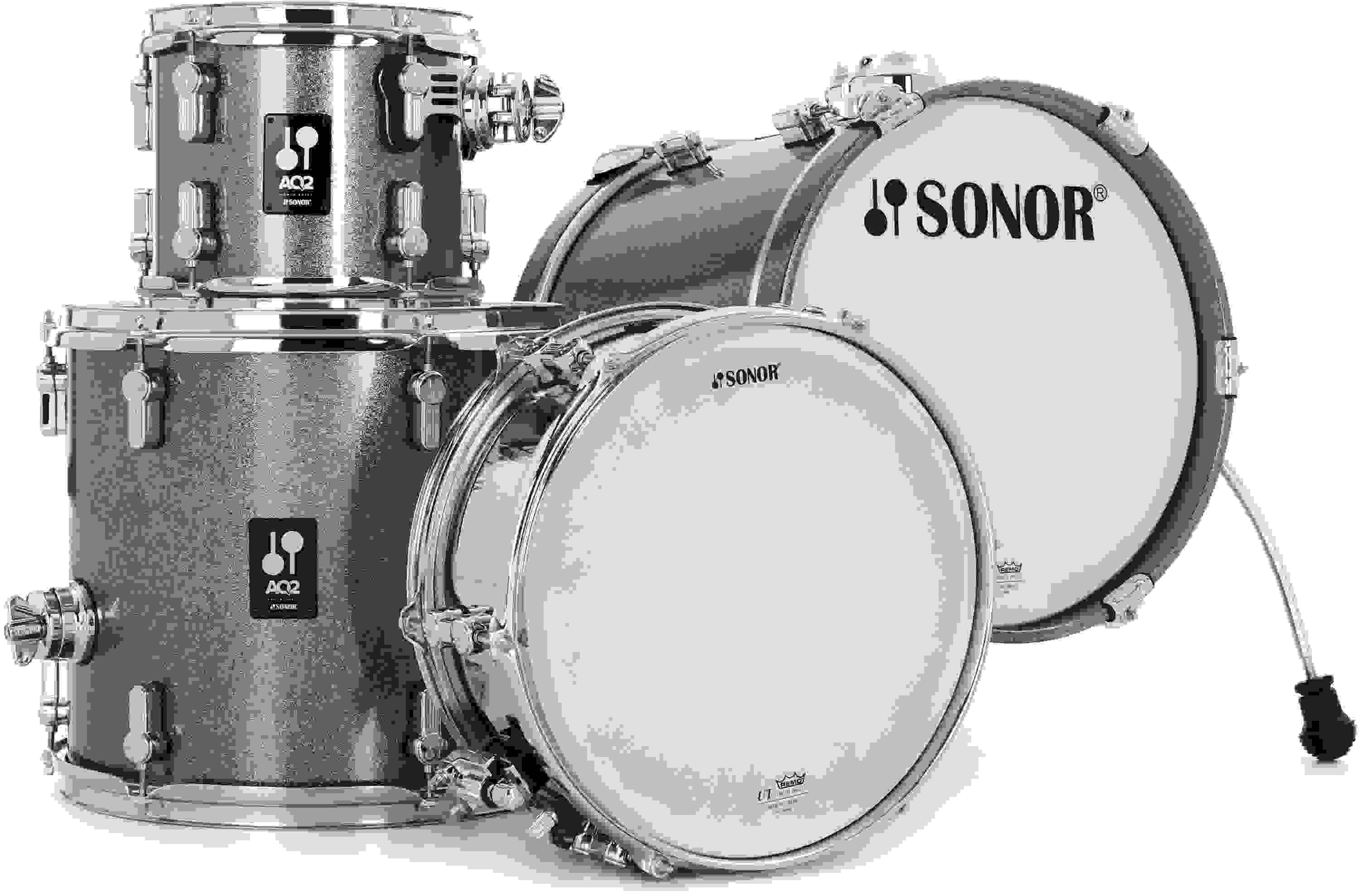 Sonor AQ2 Martini 4-piece Shell Pack with Snare - Titanium Quartz ...