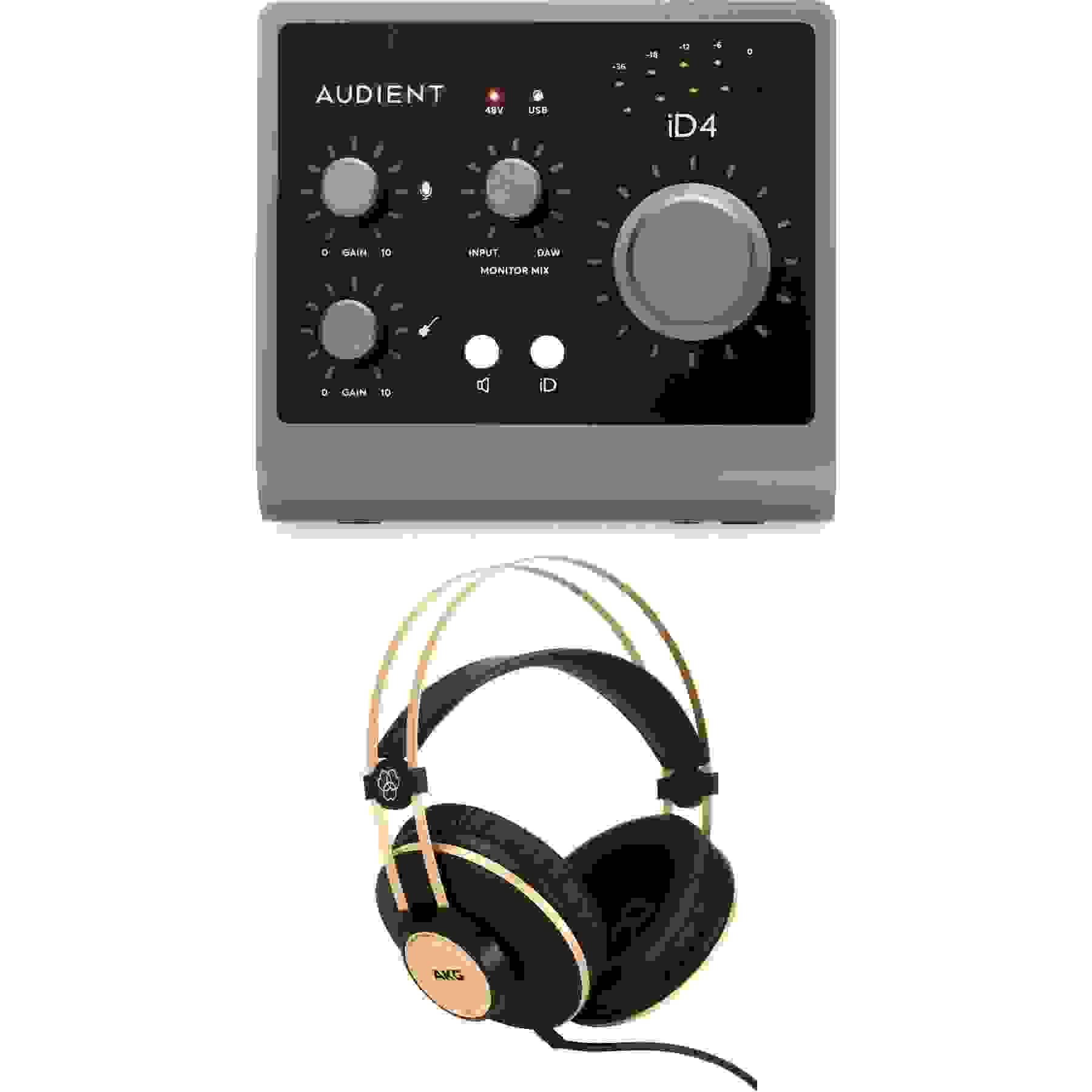 Audient iD4 MKII USB-C Audio Interface and Headphones | Sweetwater