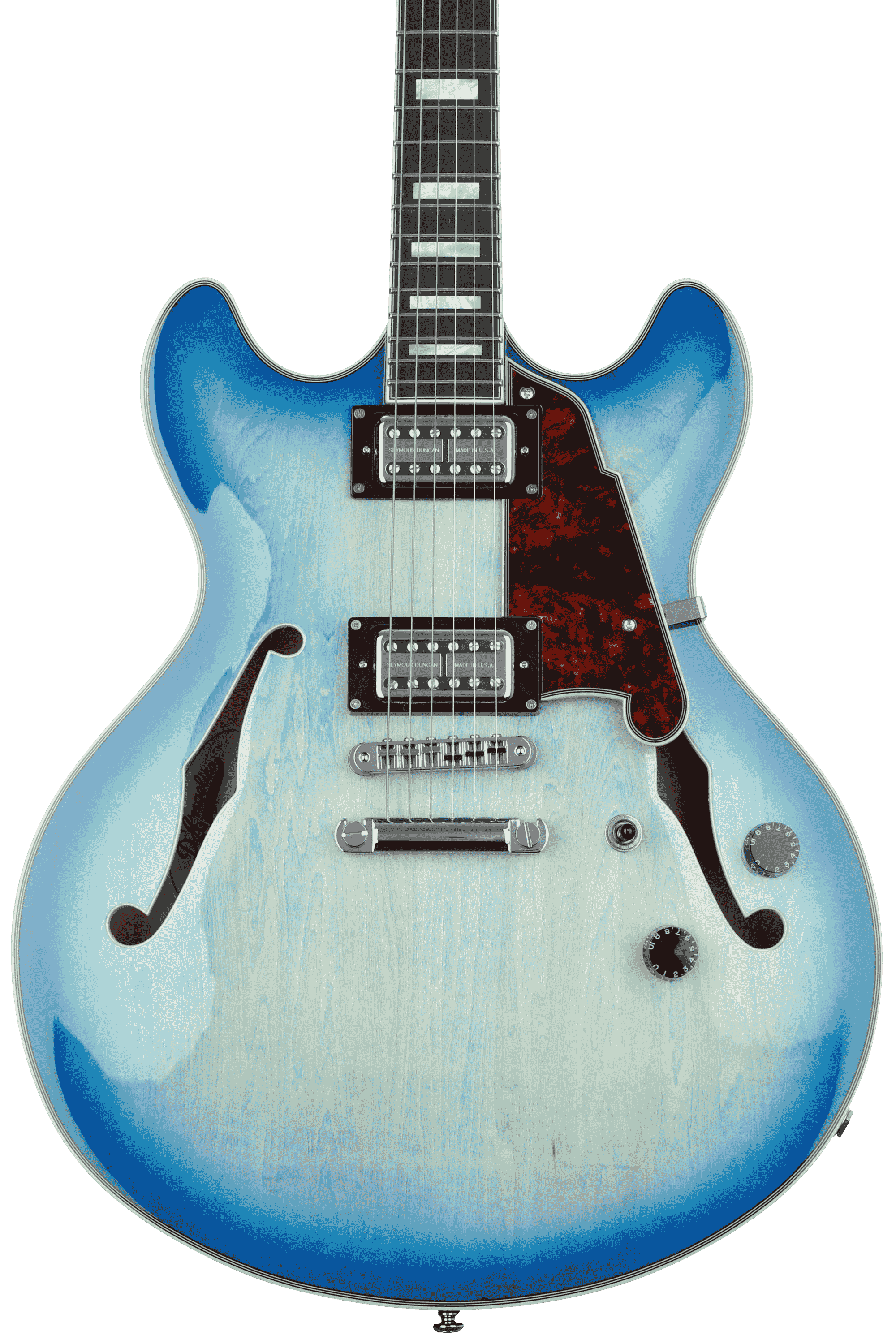 D'Angelico Premier DC XT Semi-hollowbody Electric Guitar - Blue Burst ...