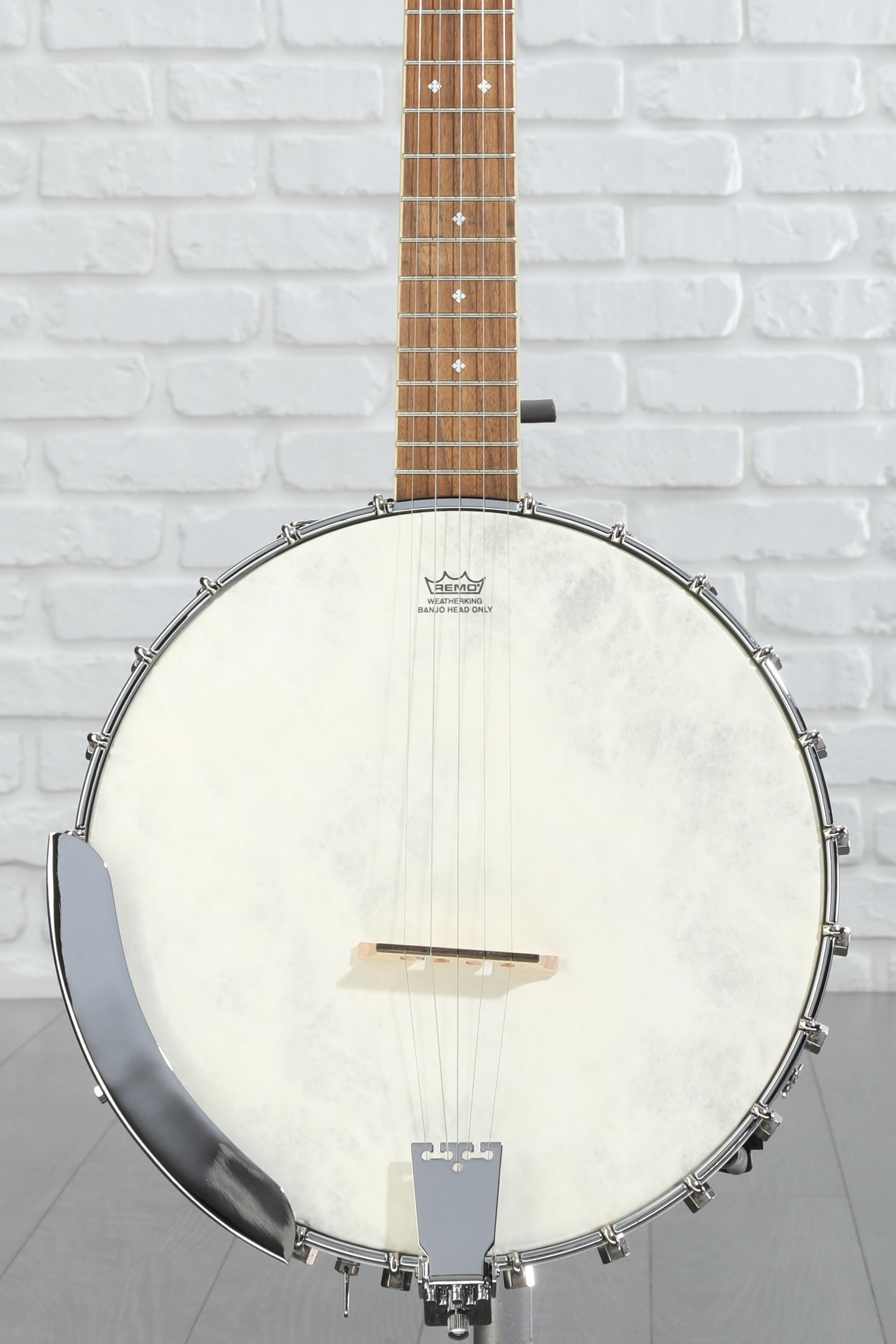 Fender PB-180E Acoustic-electric Banjo - Natural, Walnut Fingerboard ...