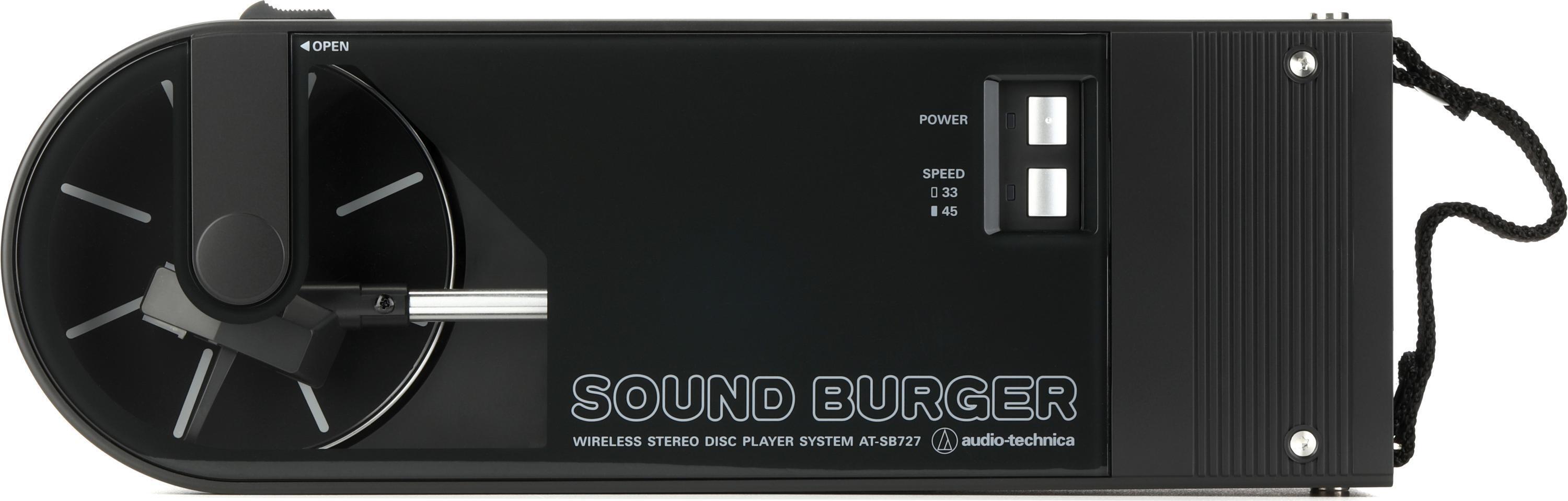 Audio-Technica Sound Burger Portable Bluetooth Turntable - Black ...