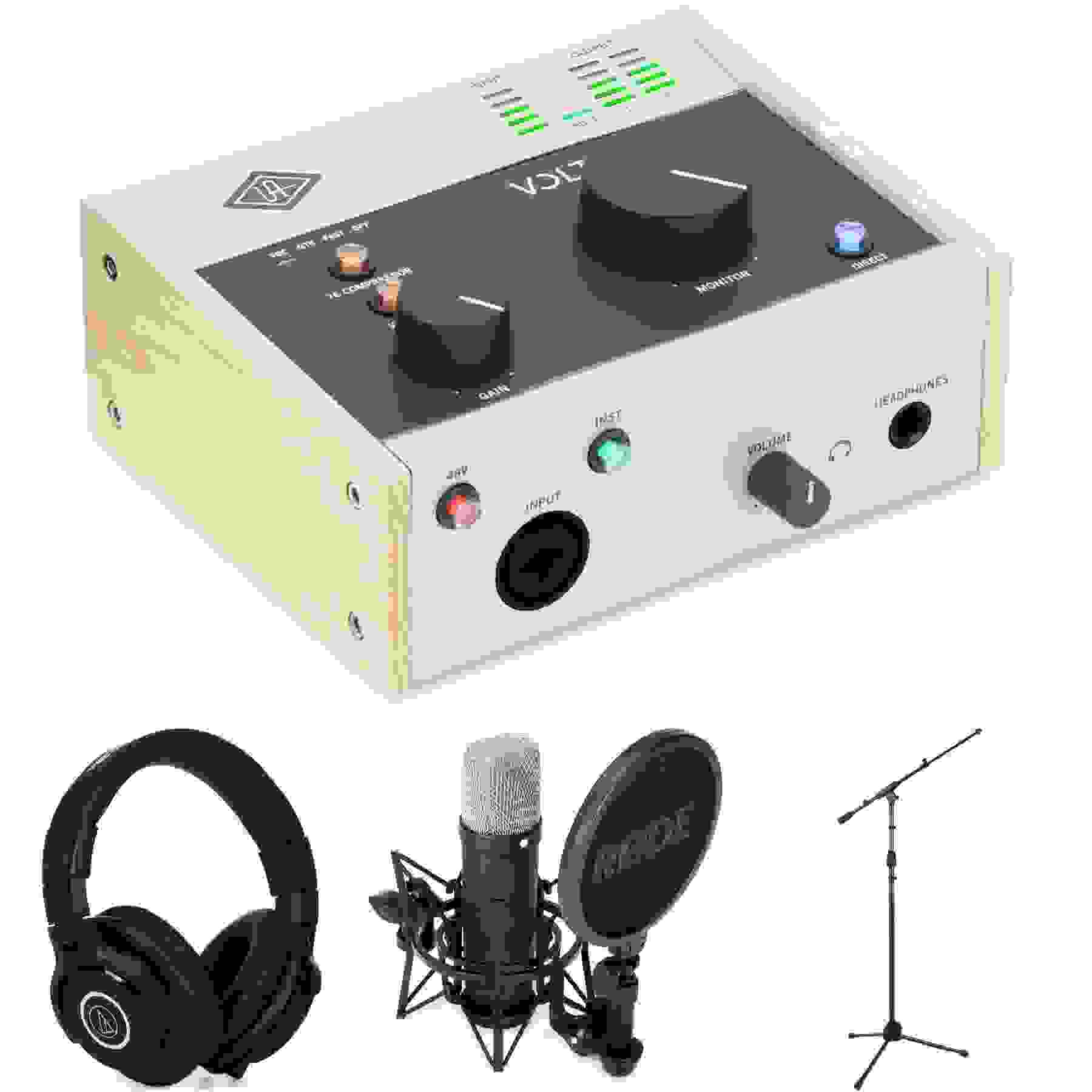 Universal Audio Volt 176 USB-C Audio Interface and Rode NT1 Mic Bundle - Black | Sweetwater