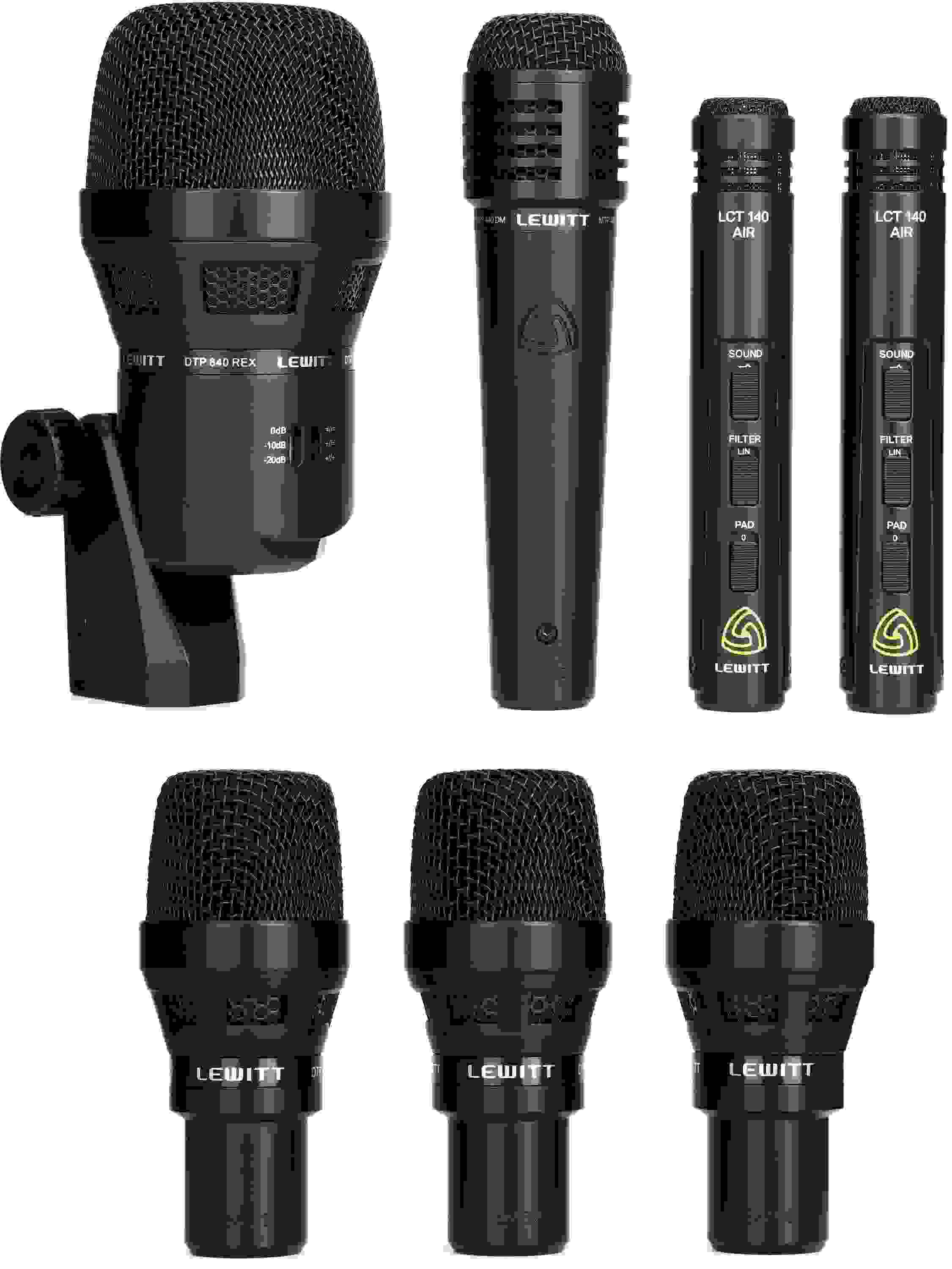 Lewitt Beatkit Pro 7-piece Drum Mic Kit | Sweetwater