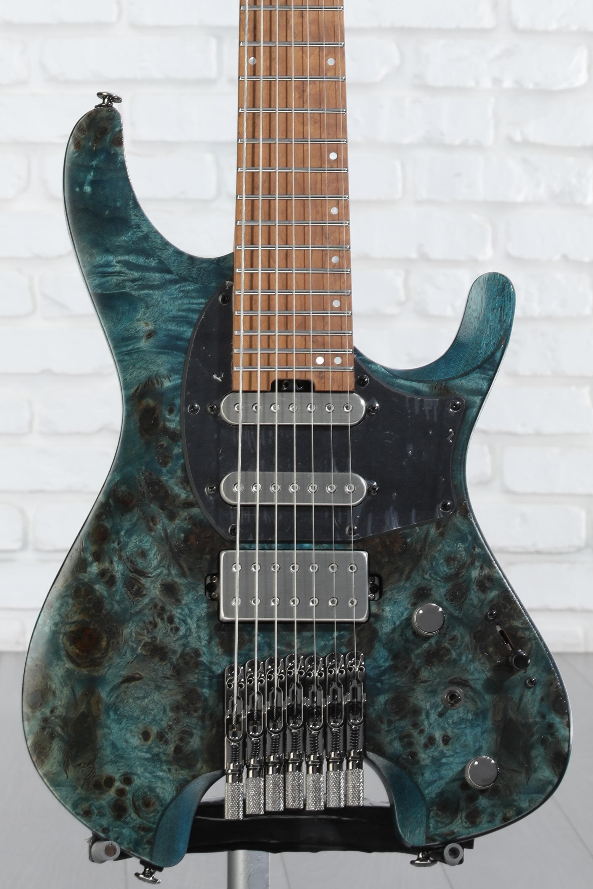Ibanez Q547PB 7-string Electric Guitar - Cosmic Blue Low Gloss | Sweetwater