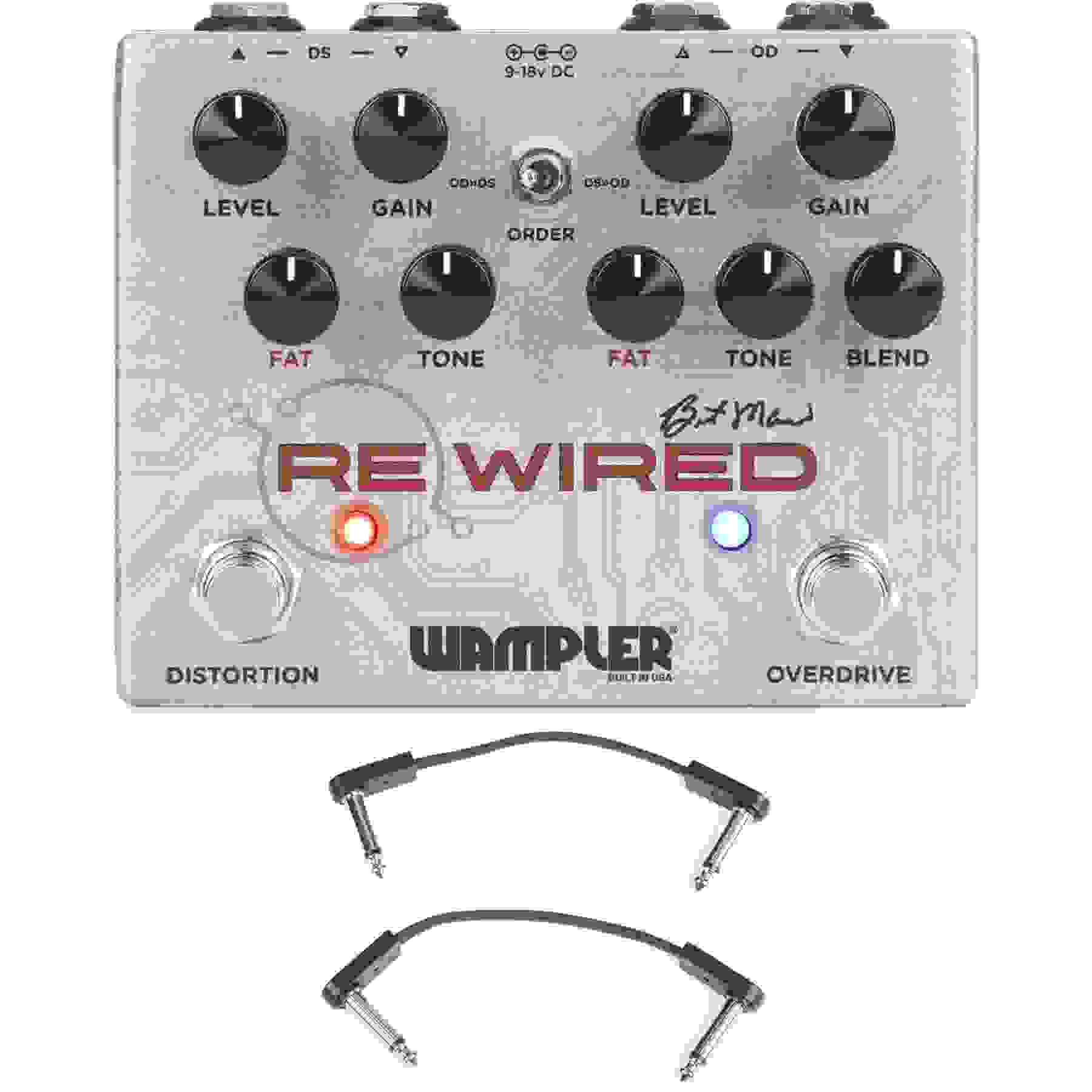 Wampler ReWired Brent Mason Signature Overdrive and Distortion Pedal ...