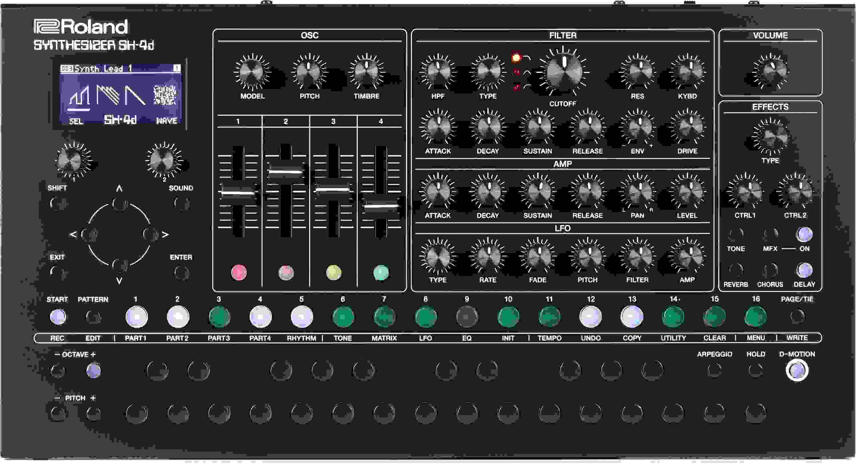 Roland SH-4d Desktop Synthesizer Module | Sweetwater