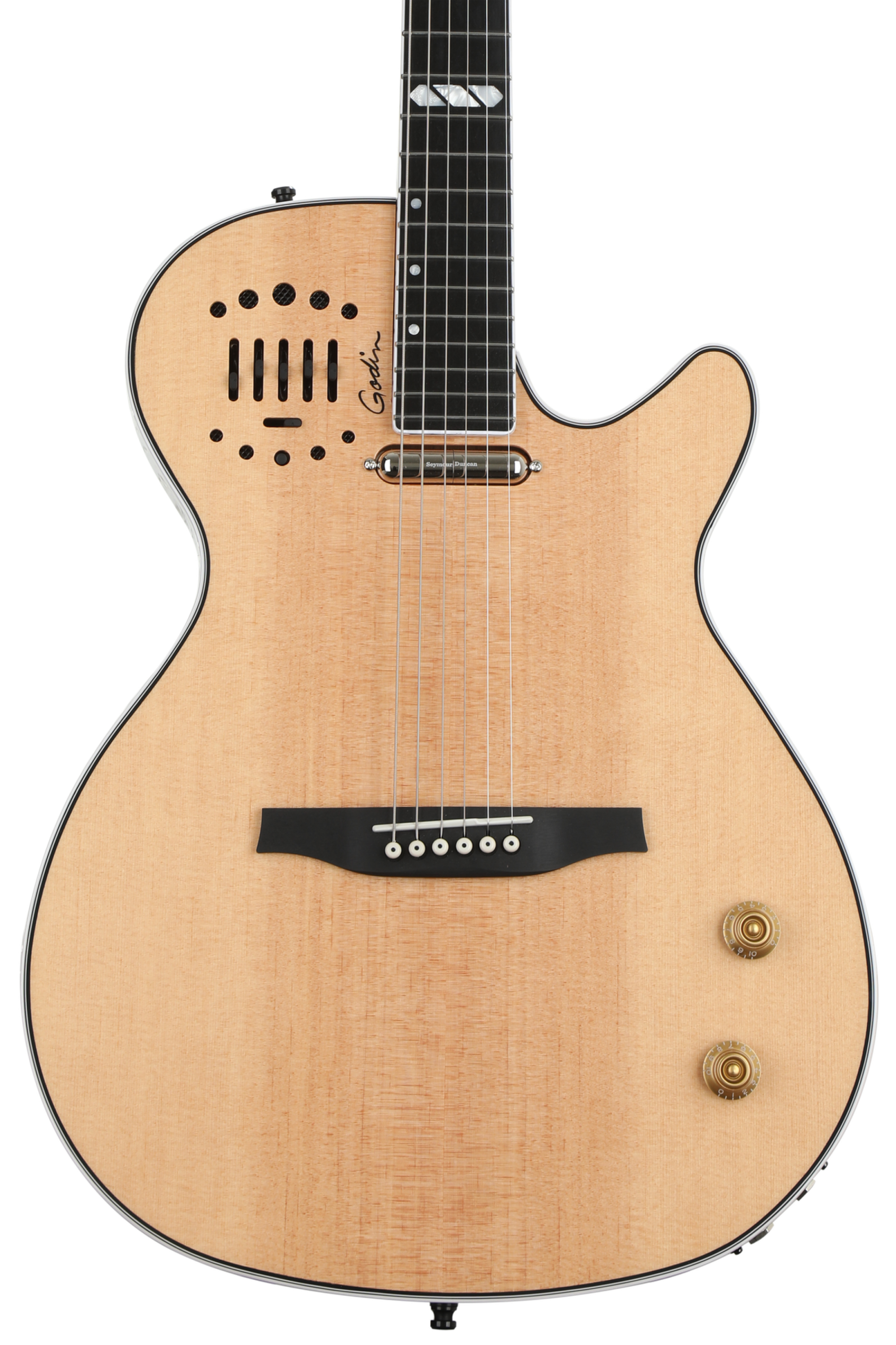 Godin Multiac Steel Hollowbody Electric Guitar - Natural | Sweetwater
