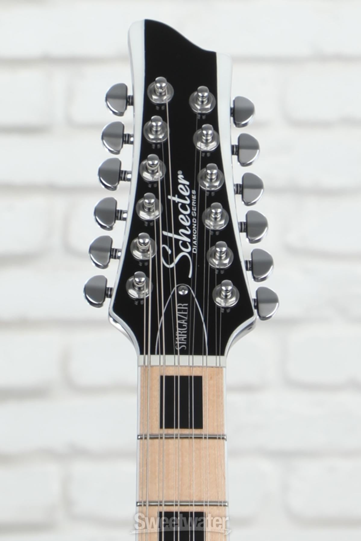 Schecter Stargazer 12 12-string Electric Guitar - Gloss Black | Sweetwater