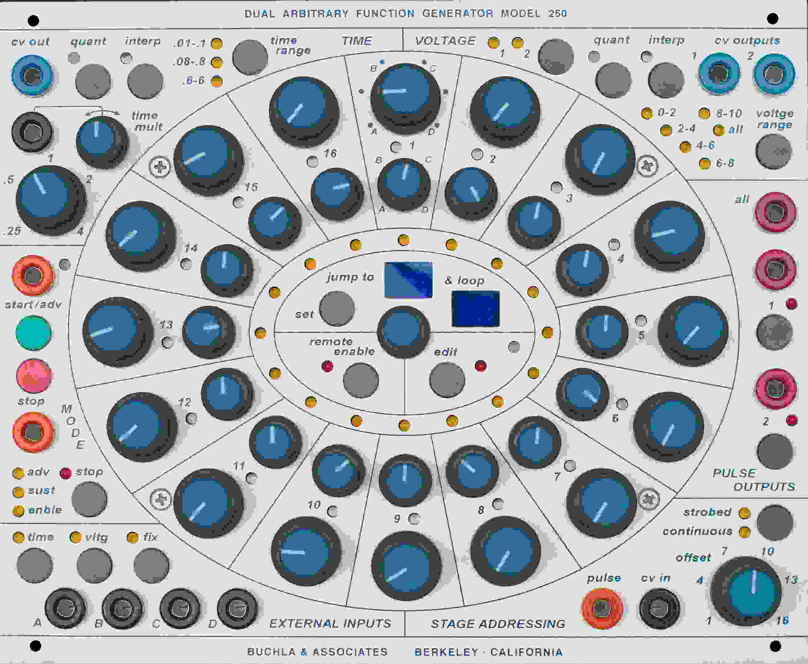 Buchla 250e Arbitrary Function Generator Module | Sweetwater