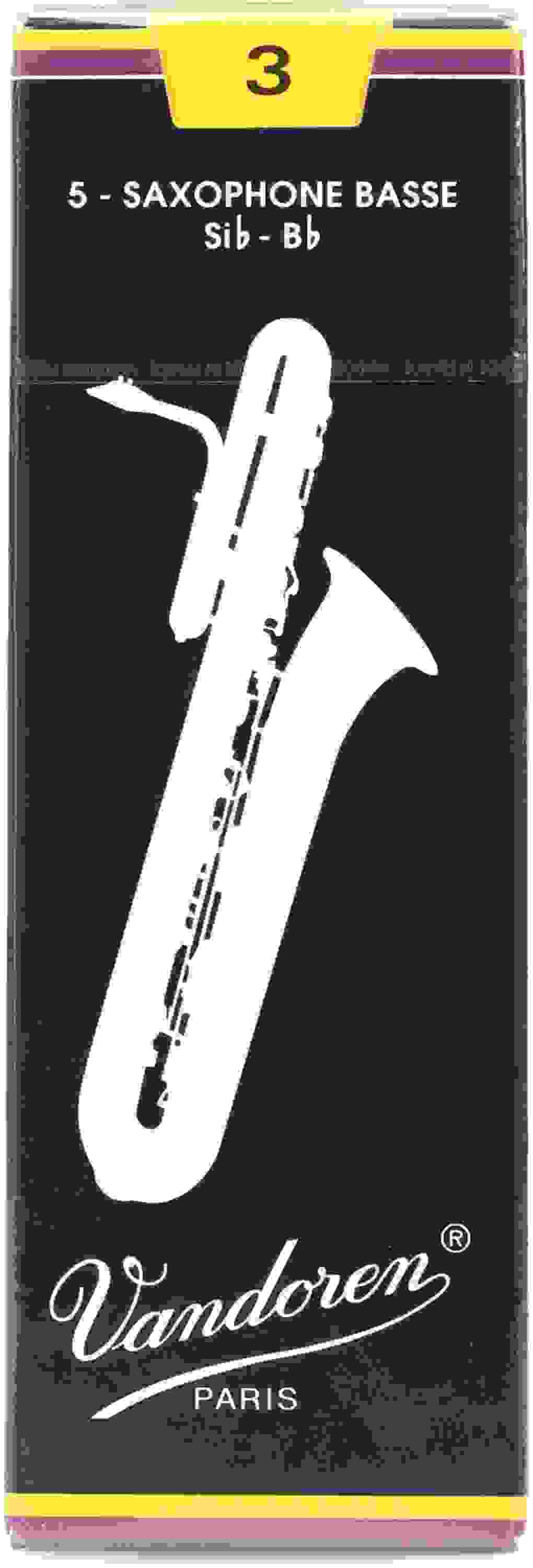 Vandoren SR253 Traditional Bass Saxophone Reeds - 3.0 (5-pack) | Sweetwater