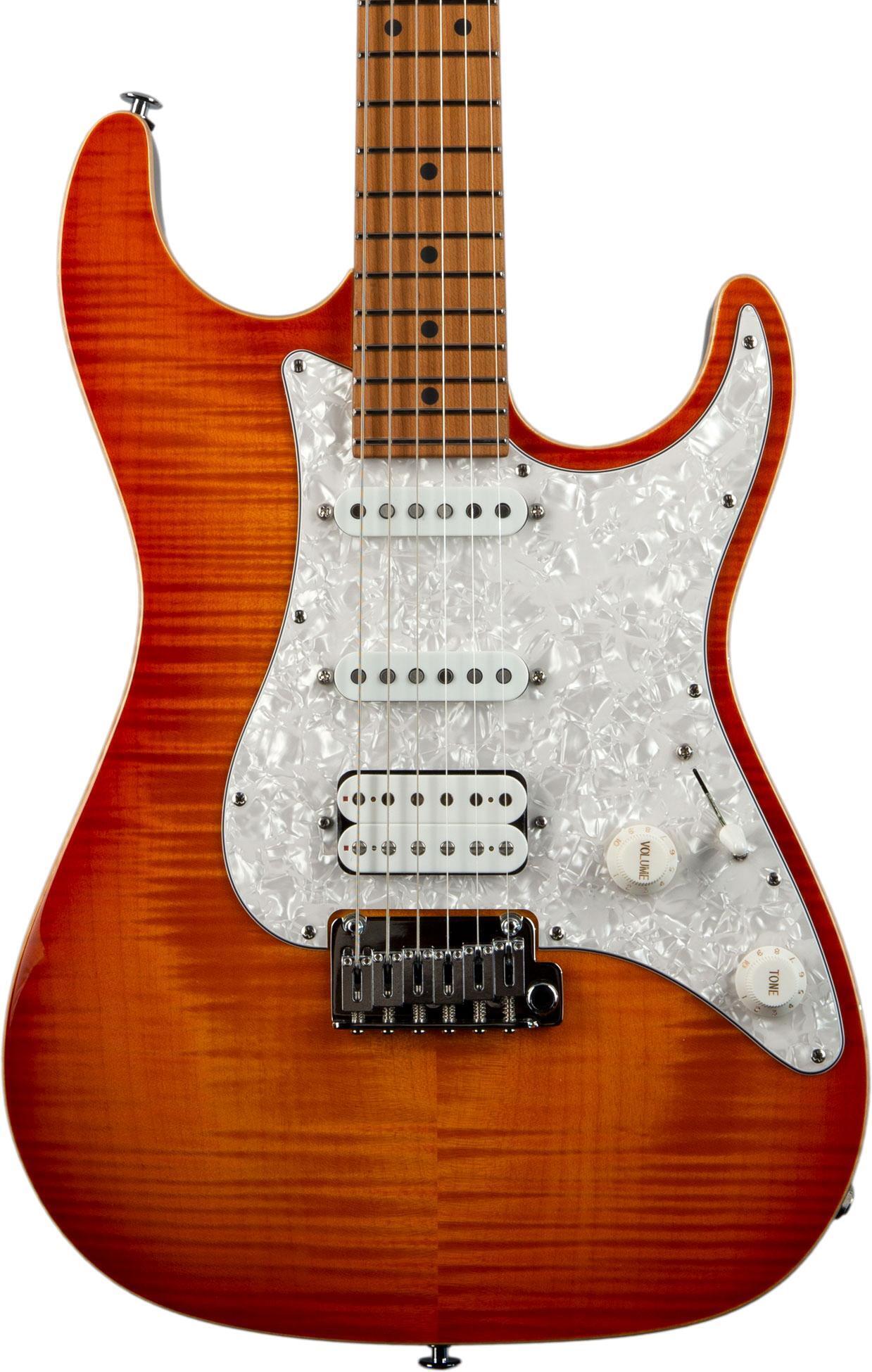 Suhr Standard Plus Electric Guitar - Trans Honey Amber Burst with ...