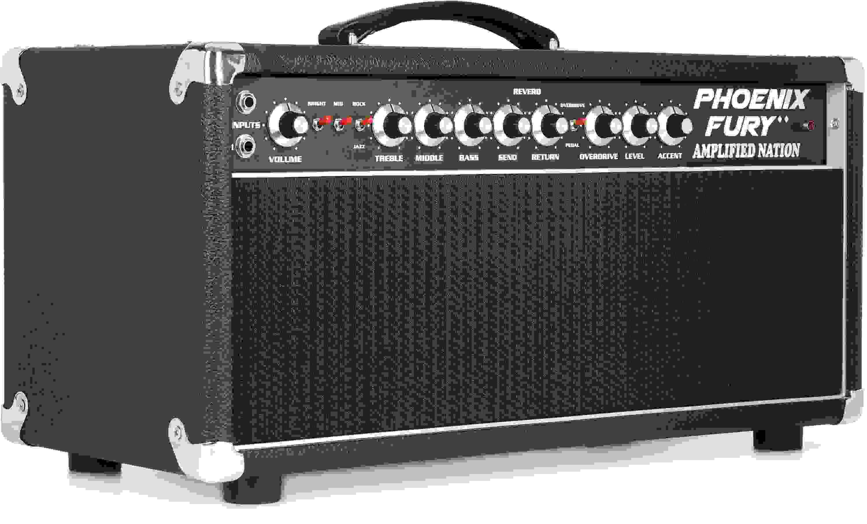 Amplified Nation Phoenix Fury 50-watt Tube Head - Black Bronco | Sweetwater