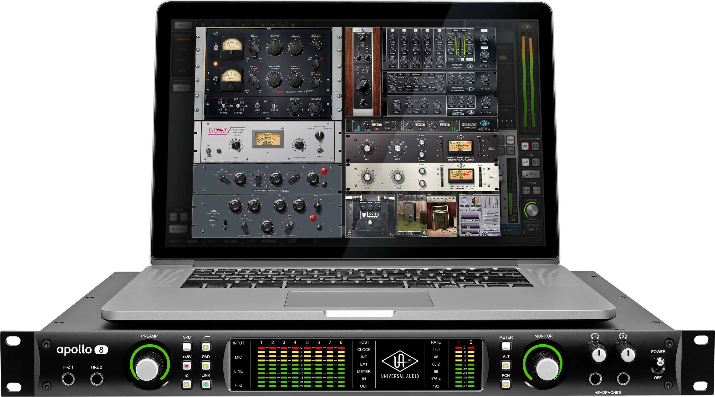 Universal Audio Apollo 8 DUO 18x24 Thunderbolt 2 Audio Interface with ...