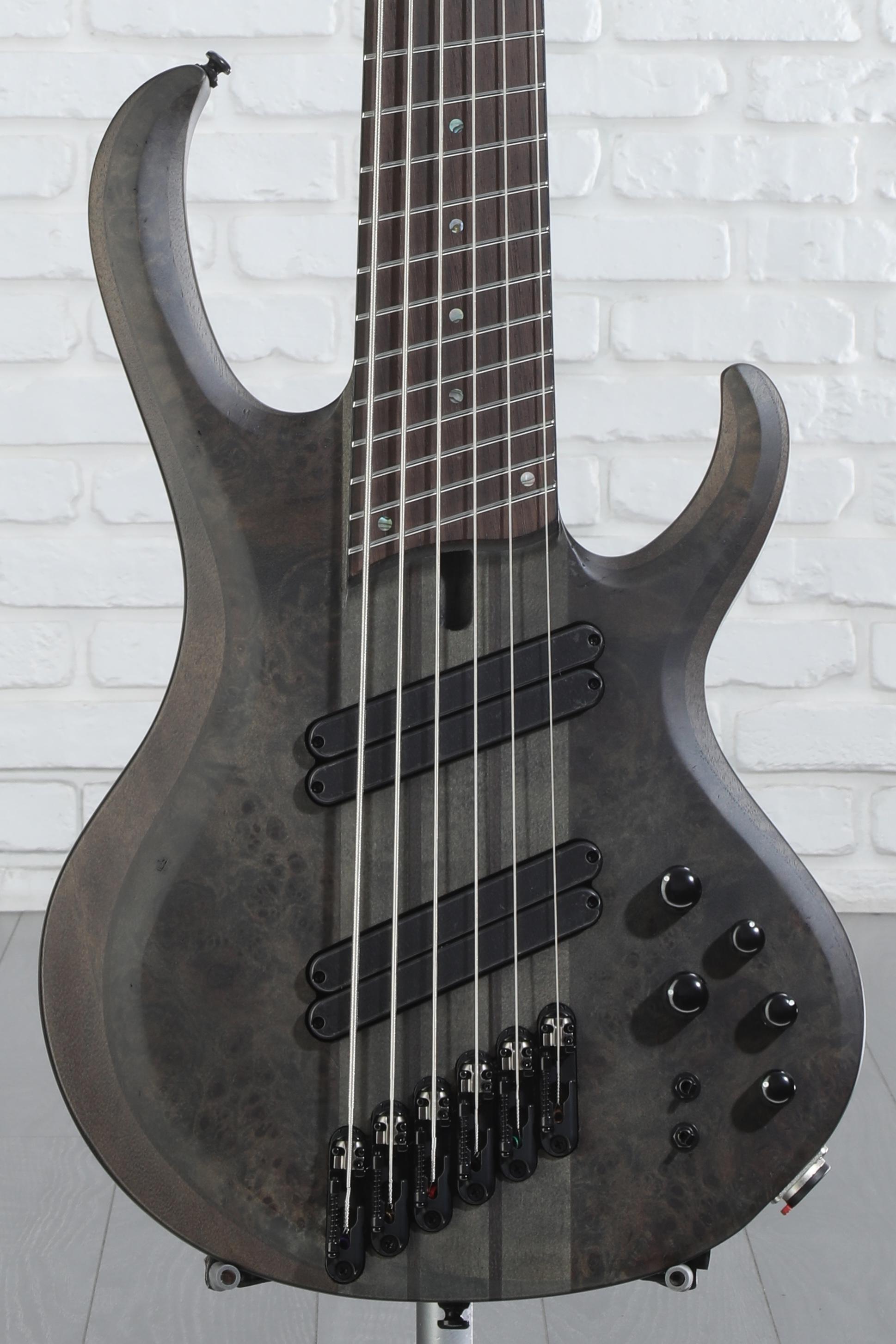 Ibanez BTB806MS 6-string Bass Guitar - Transparent Gray Flat | Sweetwater