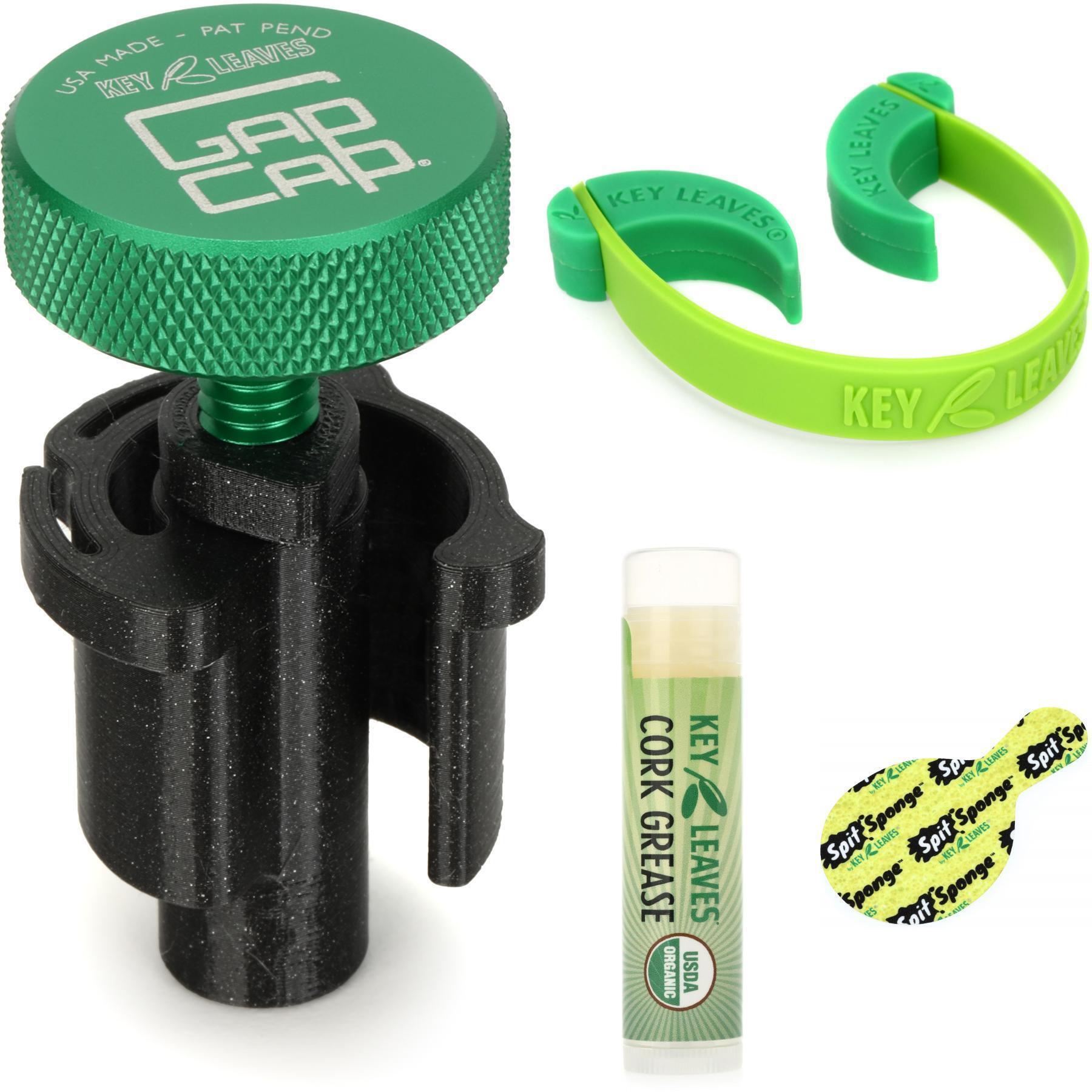Key Leaves GapCap Tenor Saxophone End Cap Accessories Bundle | Sweetwater