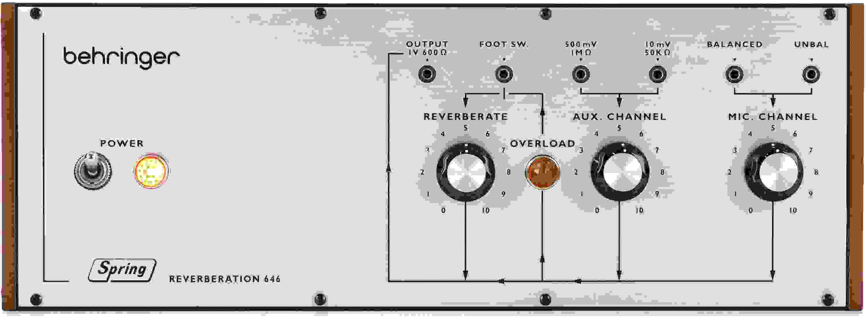 Behringer Spring Reverberation 646 Spring Reverb Module | Sweetwater