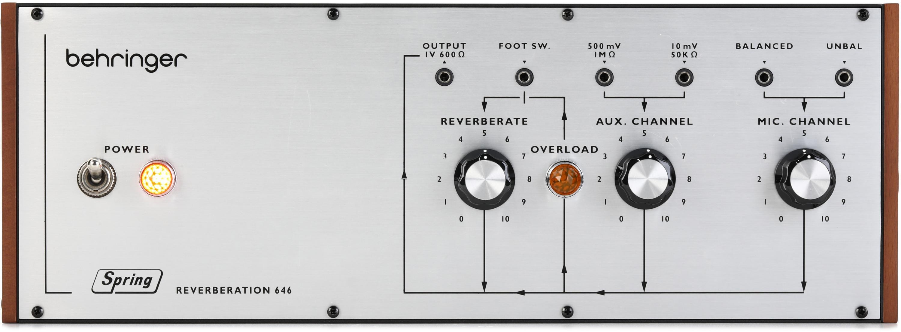 Behringer Spring Reverberation 646 Spring Reverb Module | Sweetwater