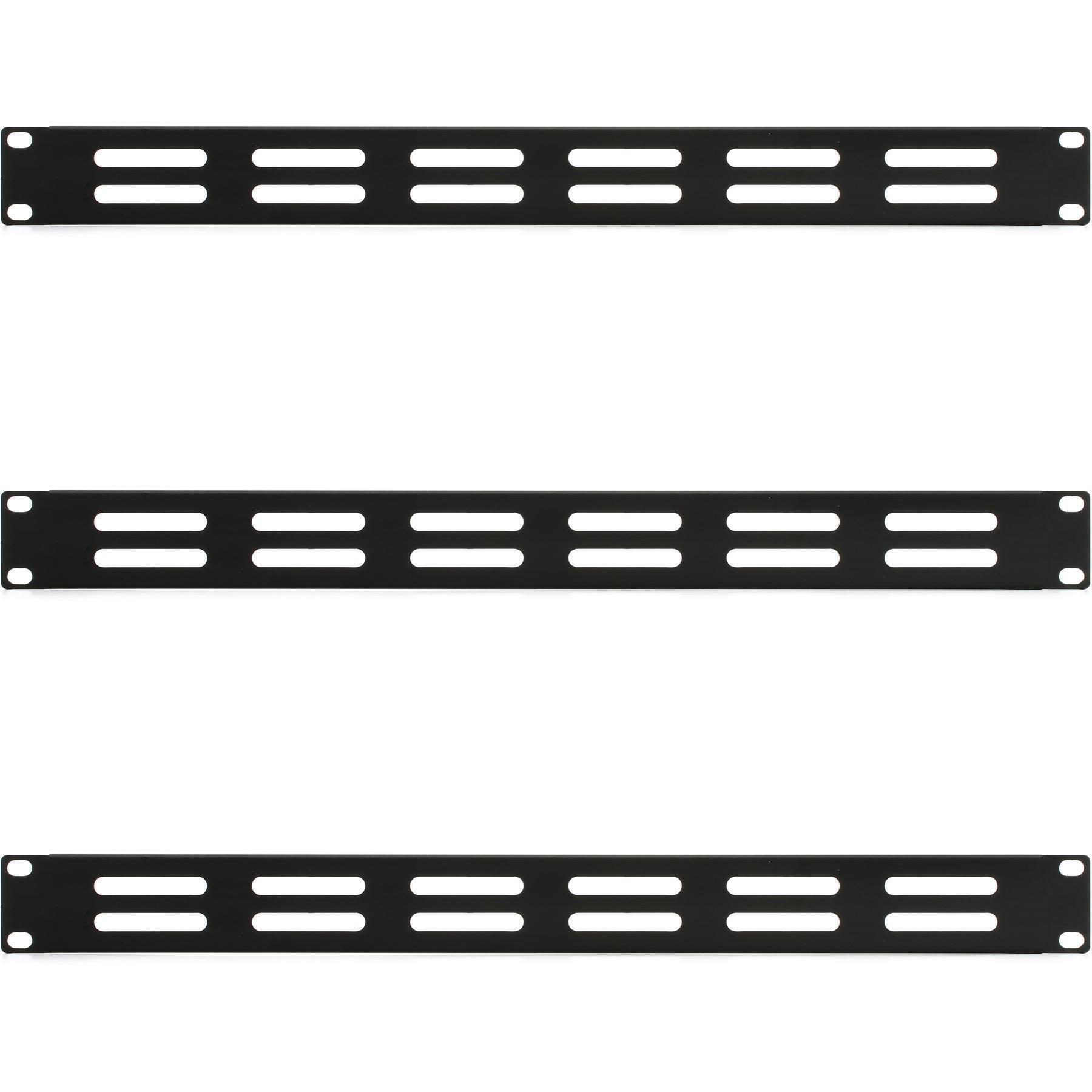 Gator GRW-PNLVNT1 Vented Flanged Rack Panel 1U - 3 Pack | Sweetwater