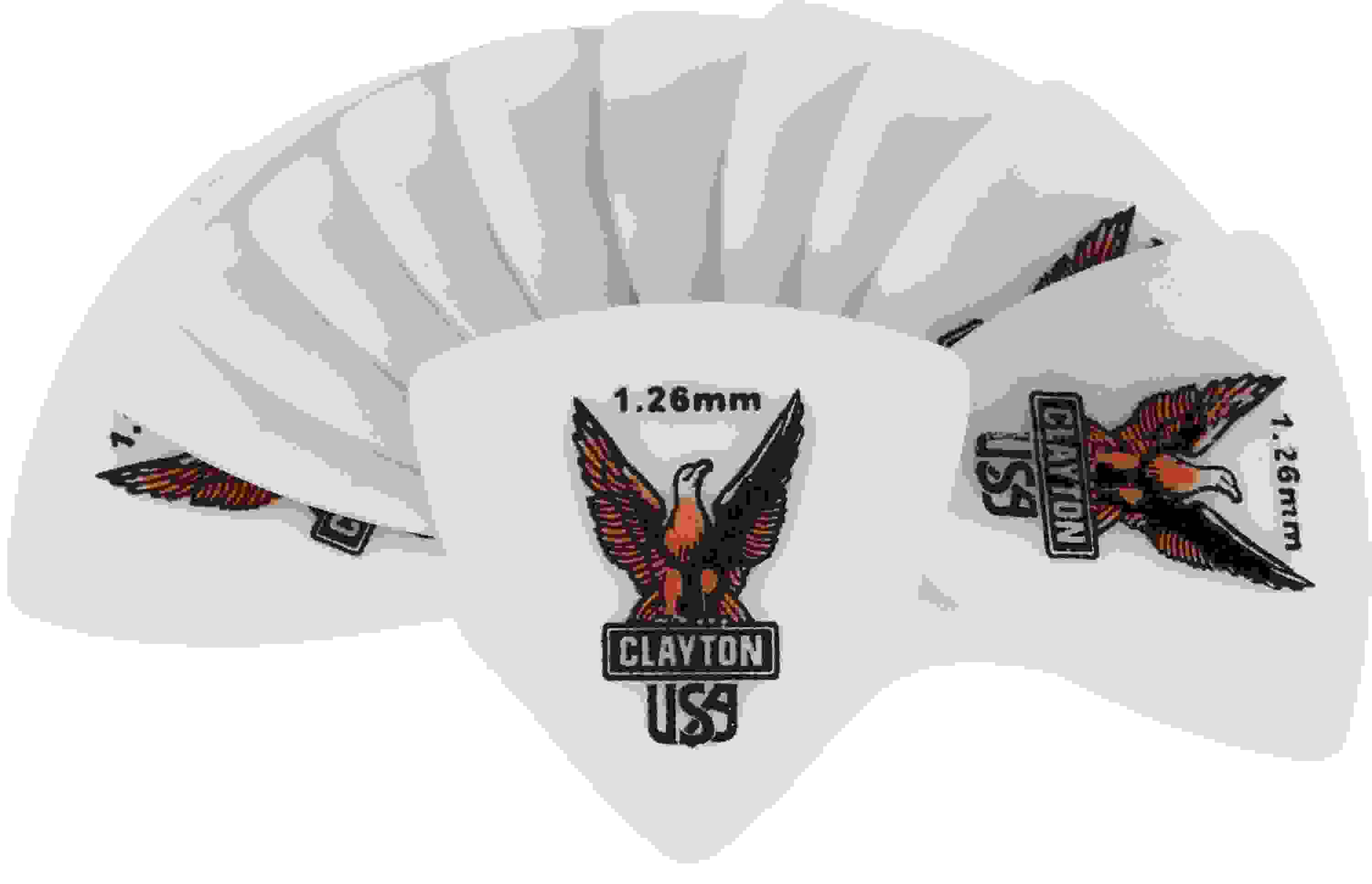 Clayton Acetal Rounded Triangle Picks 12-pack 1.26mm | Sweetwater