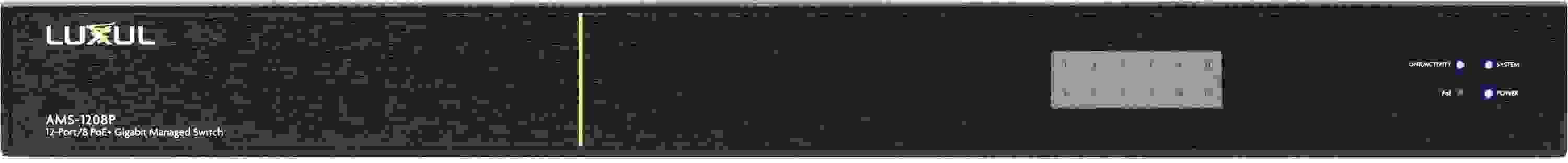 Luxul AMS-1208P 12-port/8 PoE+ Rackmount Gigabit Managed Switch ...